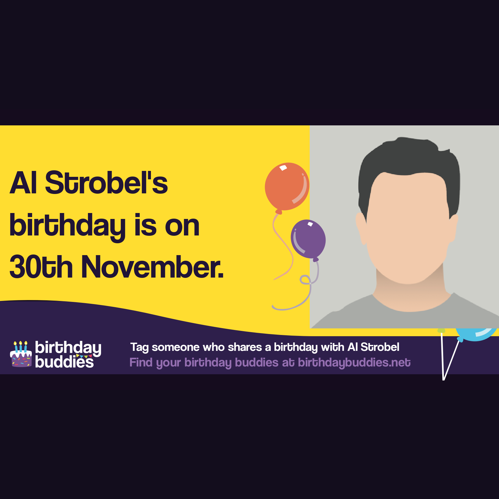 Al Strobel's birthday was 30th November 1938