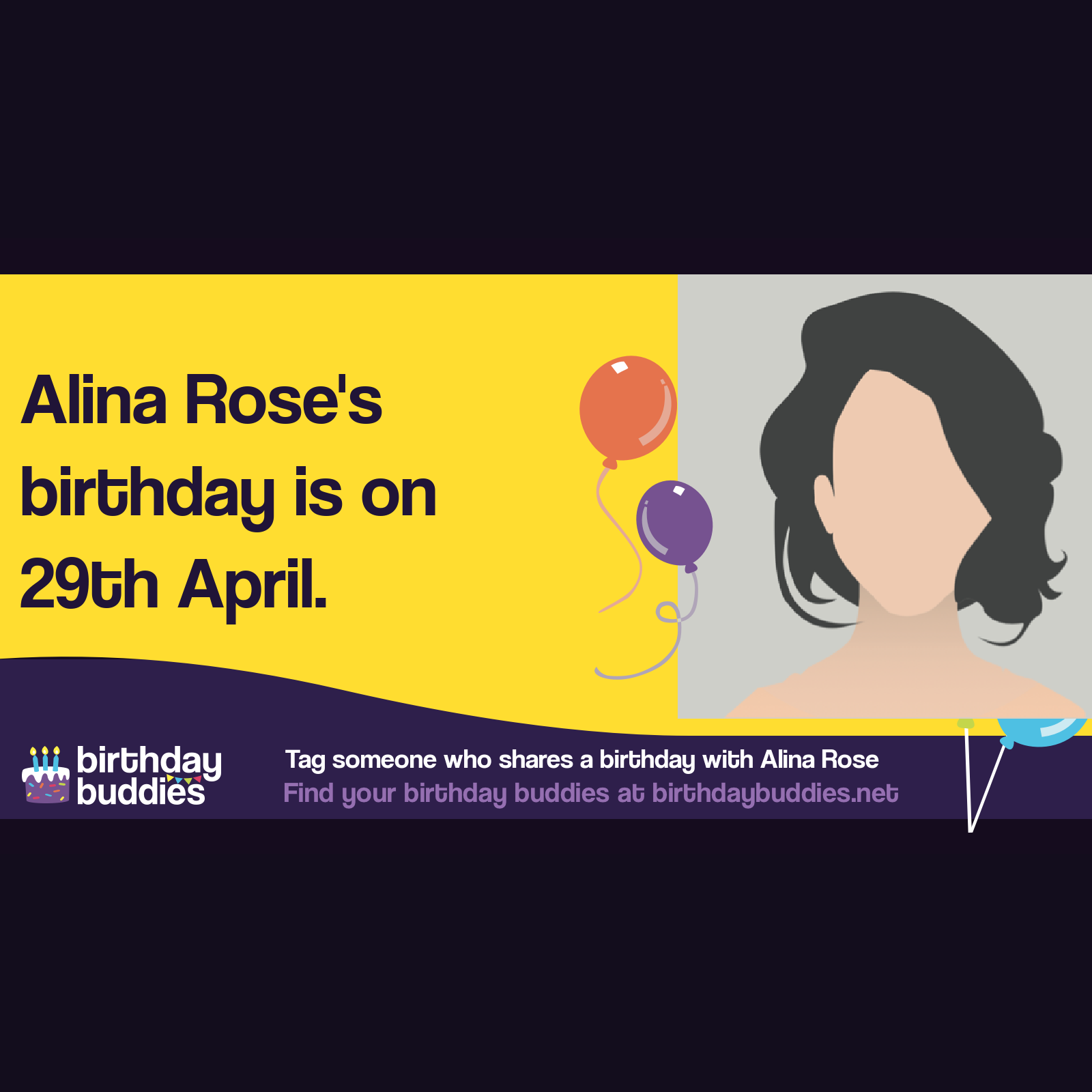 Alina Rose's birthday is 29th April 1992