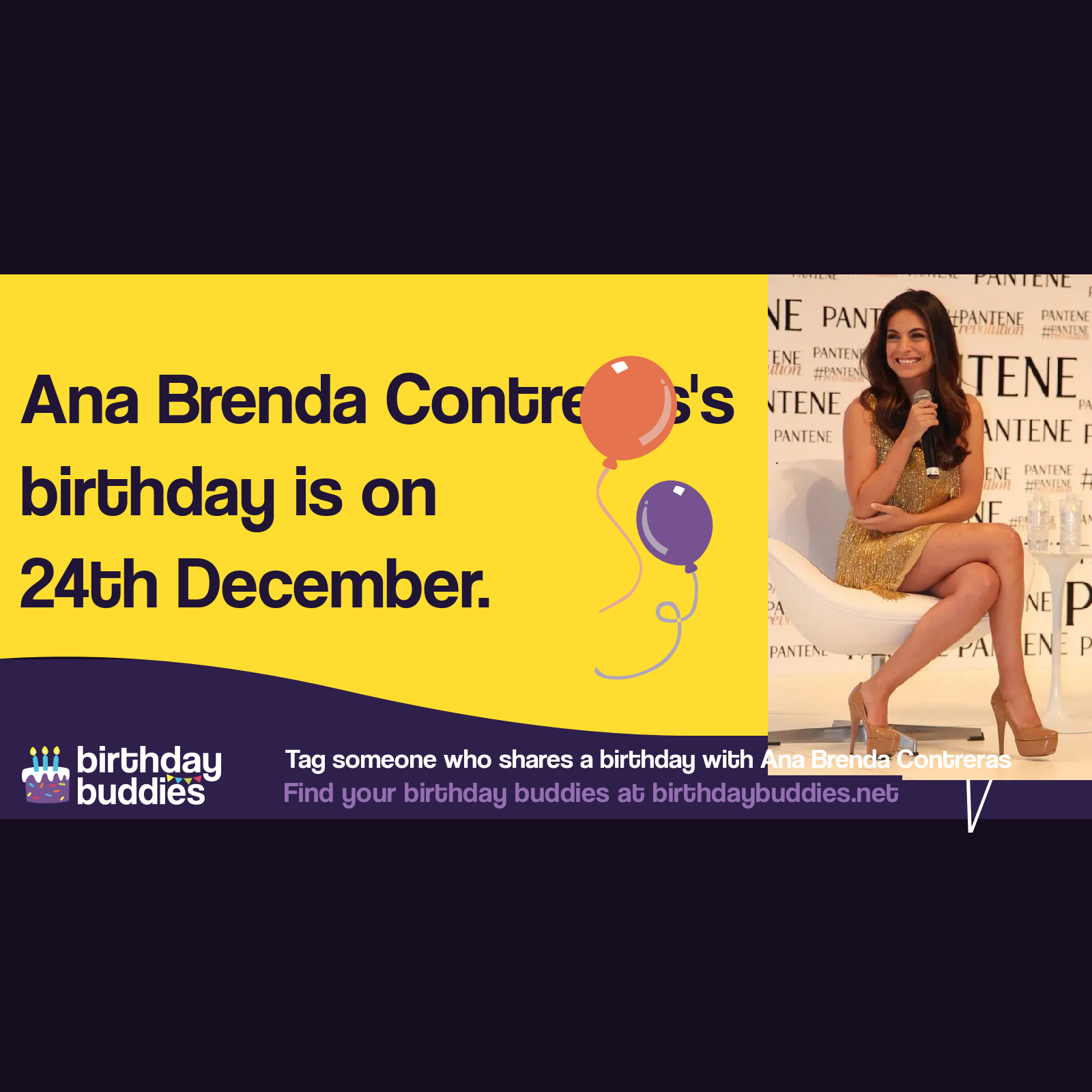 Ana Brenda Contreras's birthday is 24th December 1986