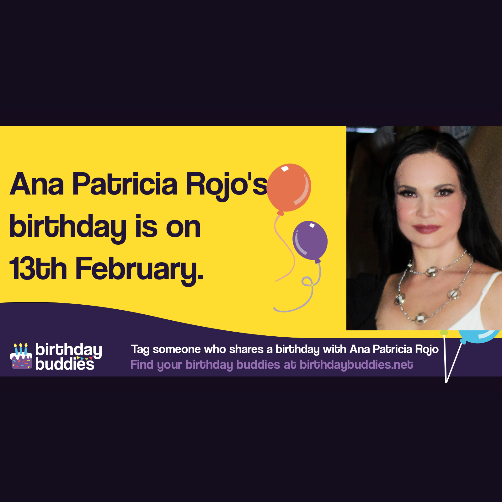 Ana Patricia Rojo's birthday is 13th February 1972