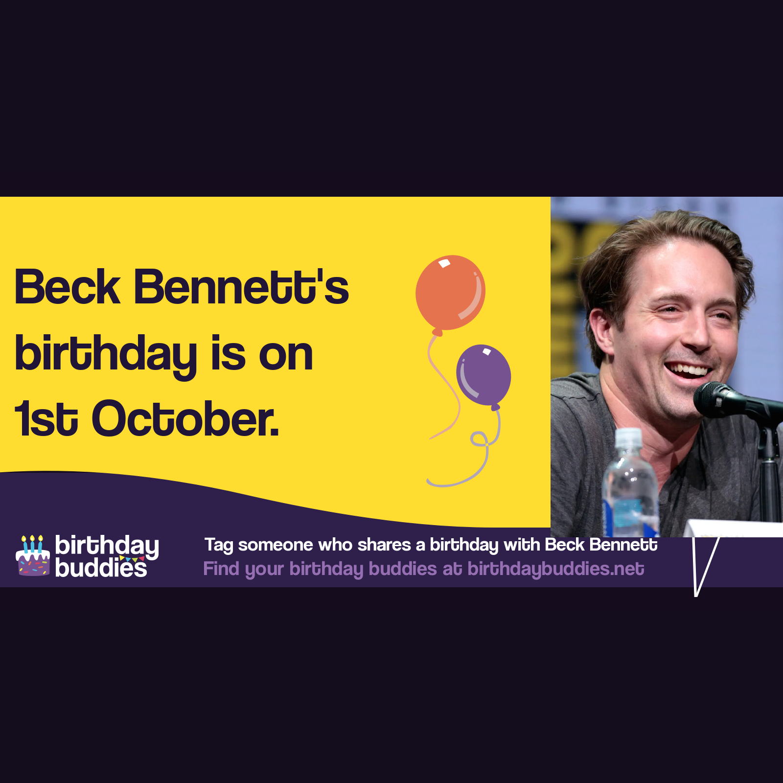 Beck Bennett's birthday is 1st October 1984