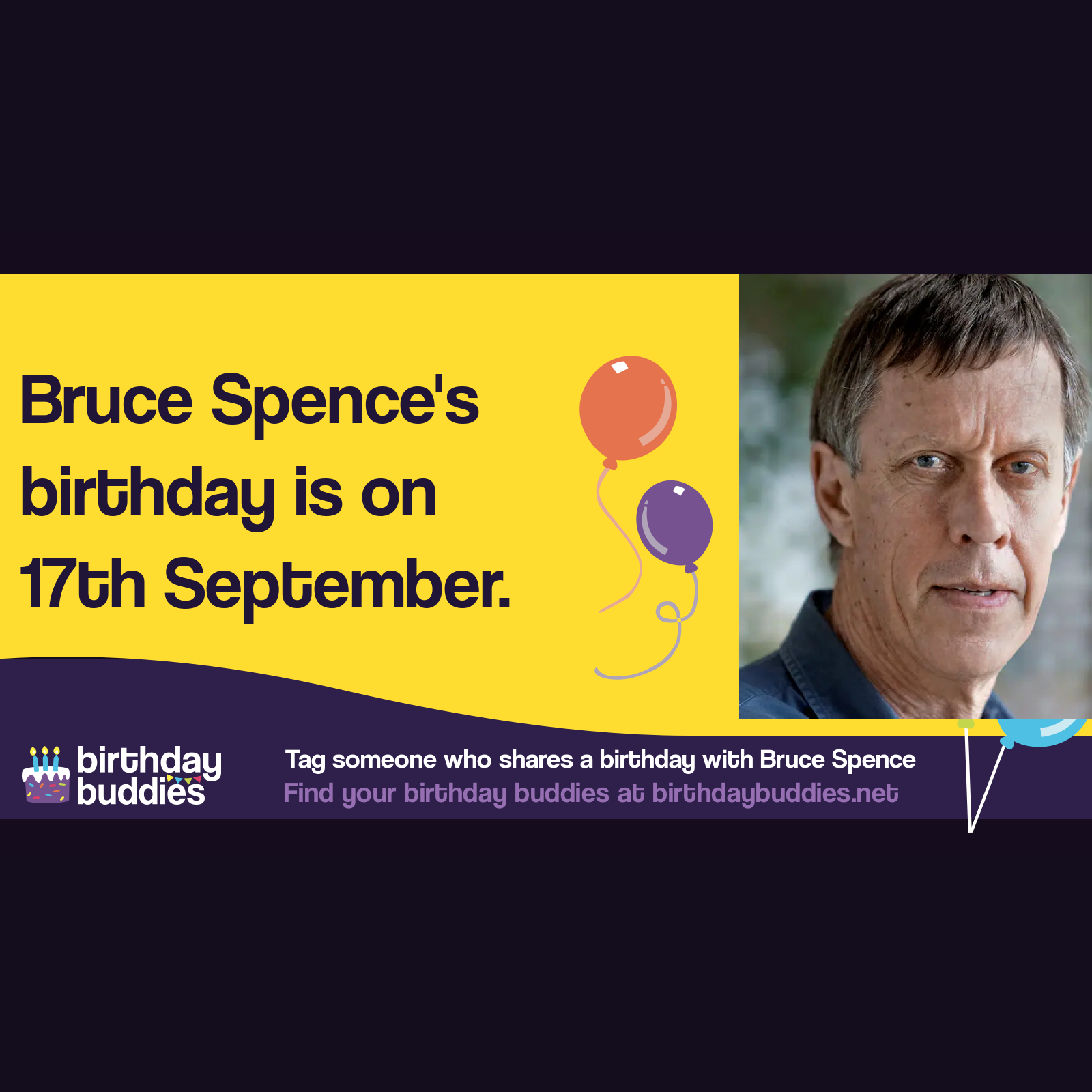 Bruce Spence's birthday is 17th September 1945