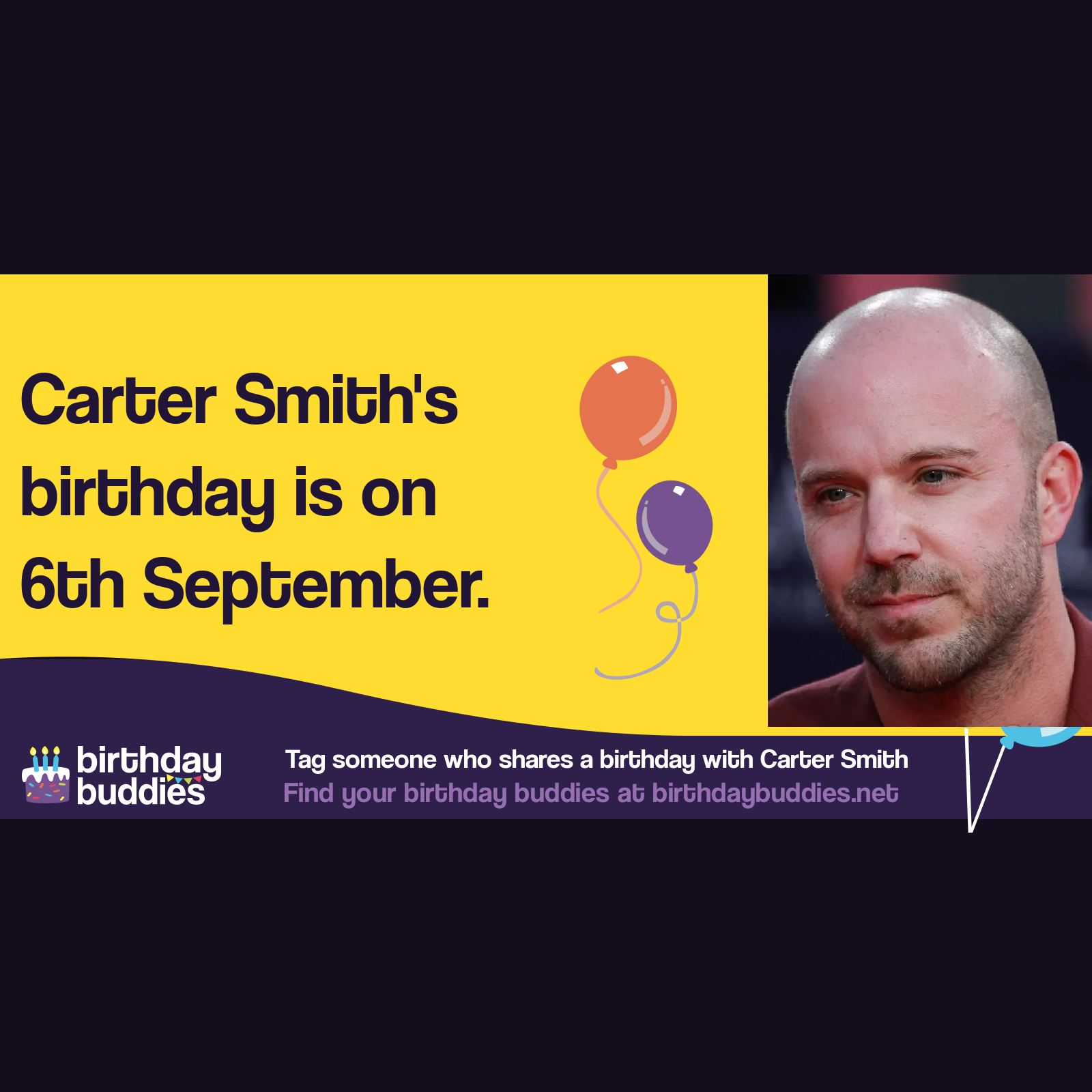 Carter Smith's birthday is 6th September 1971