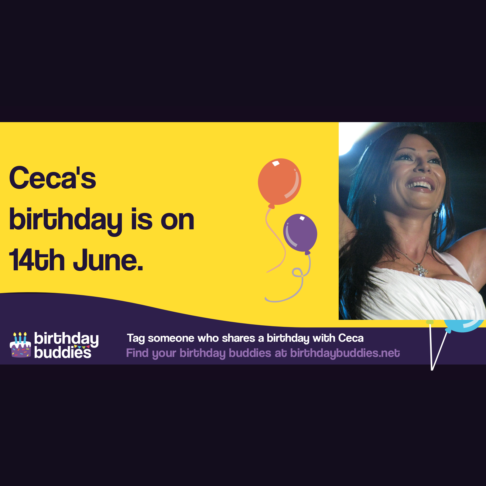 Ceca's birthday is 14th June 1973