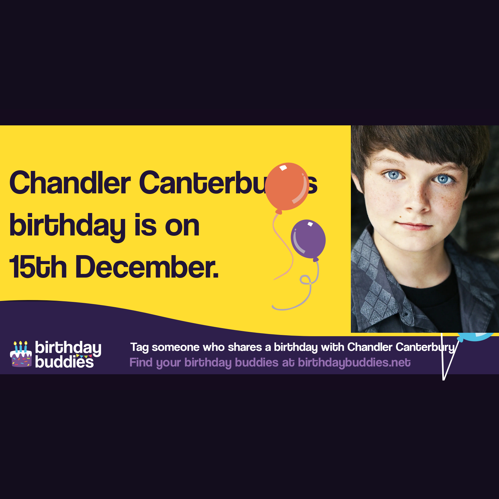 Chandler Canterbury's birthday is 15th December 1998
