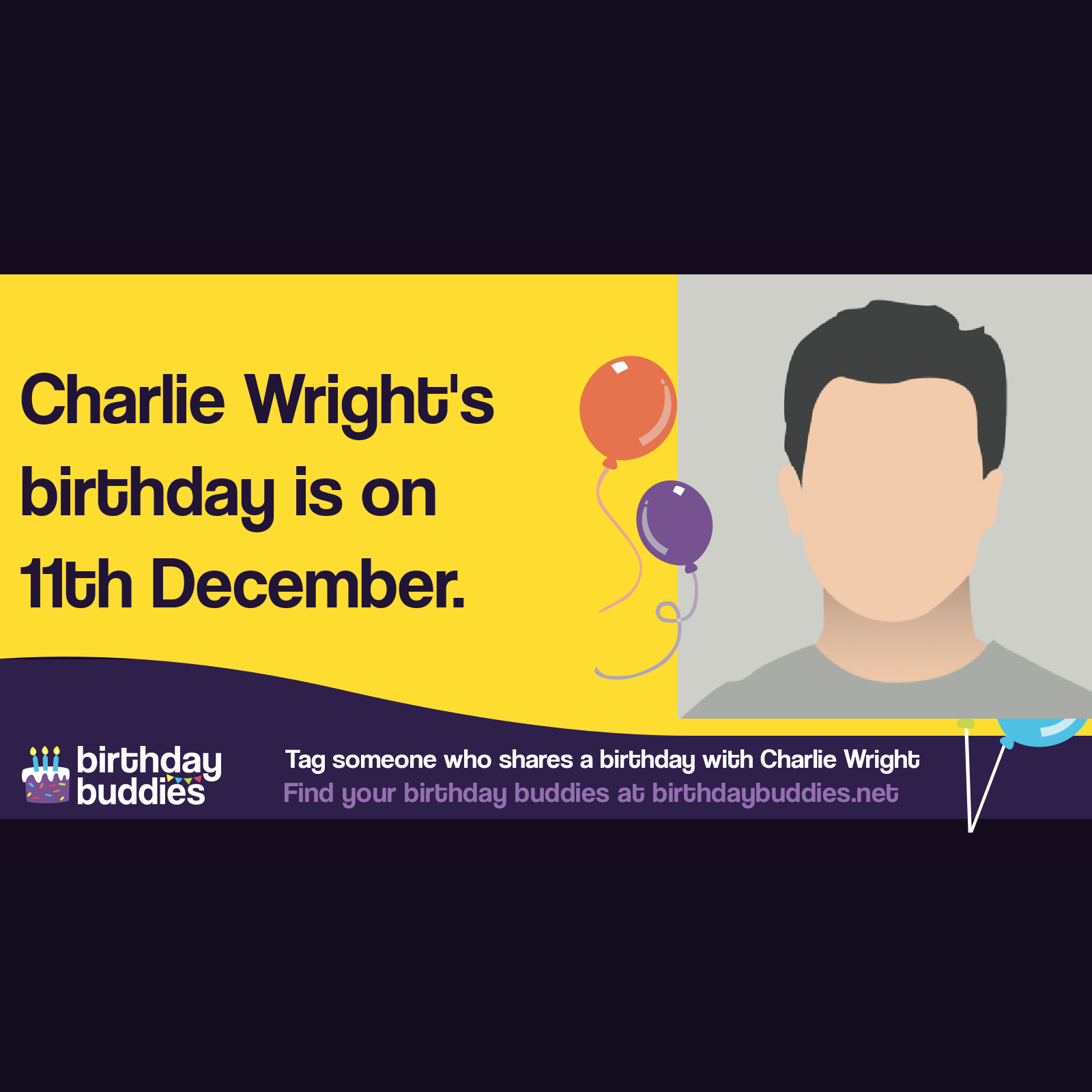 Charlie Wright's birthday was 11th December 1938