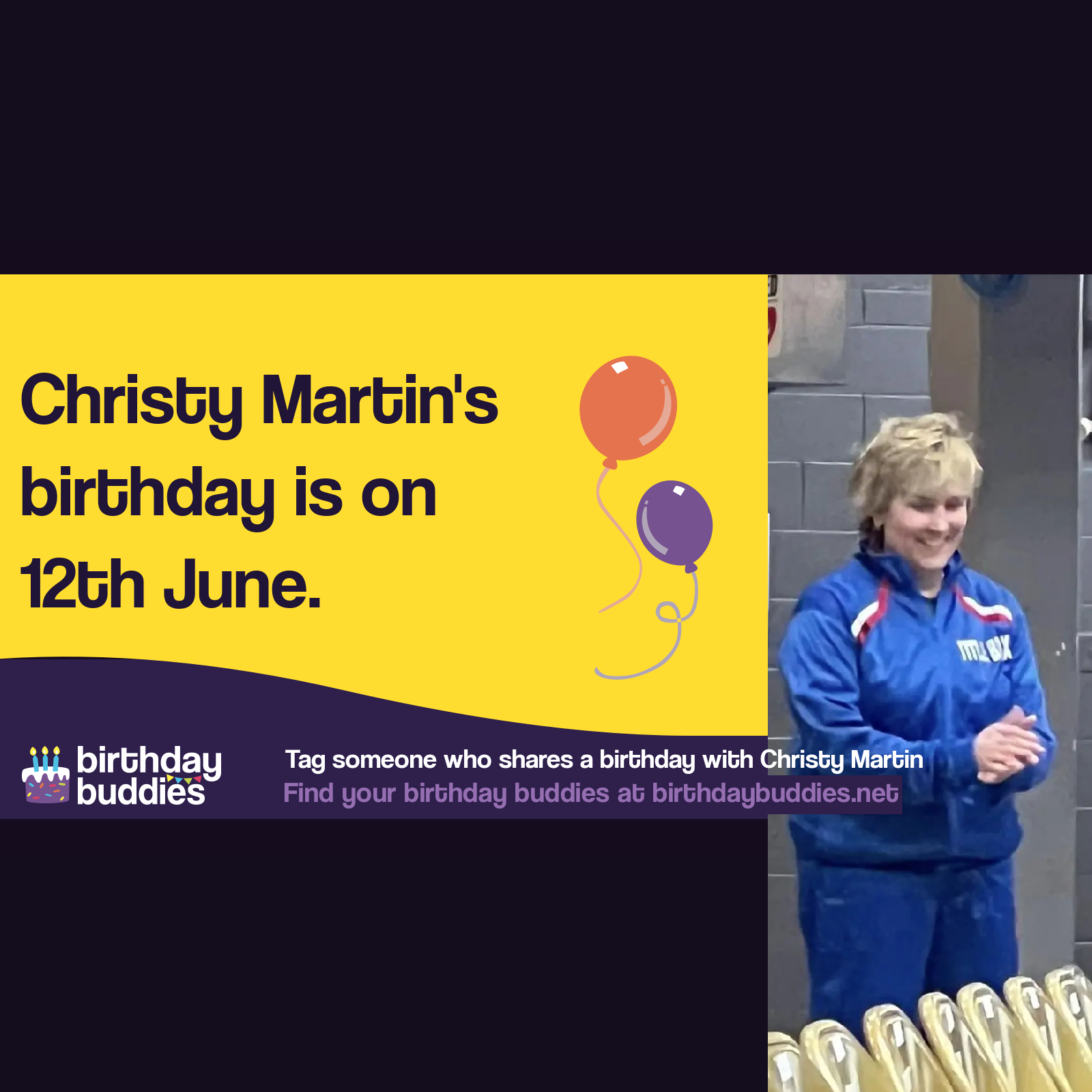Christy Martin's birthday is 12th June 1968