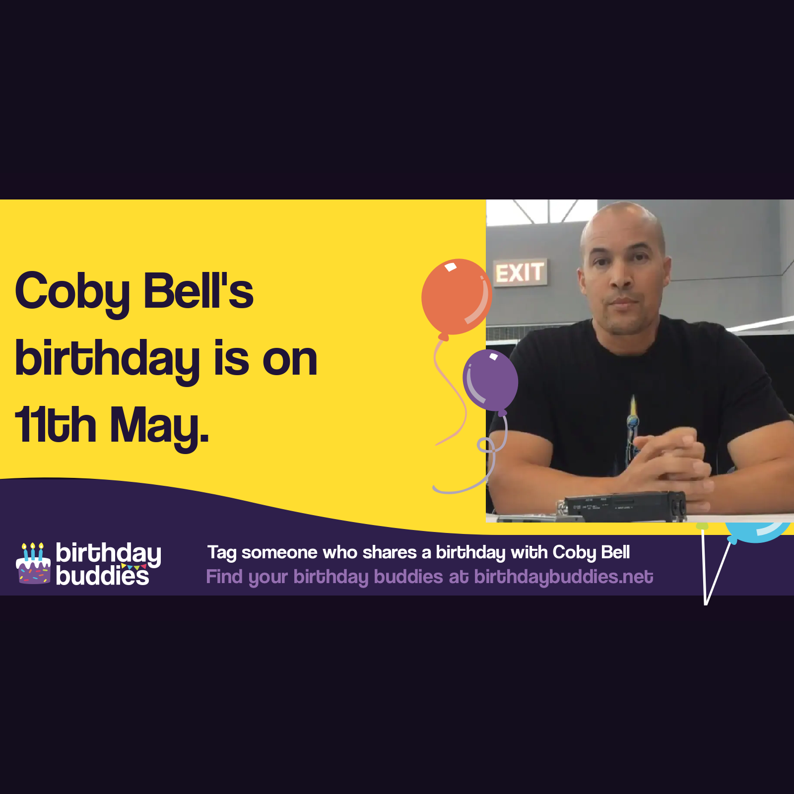 Coby Bell's birthday is 11th May 1975