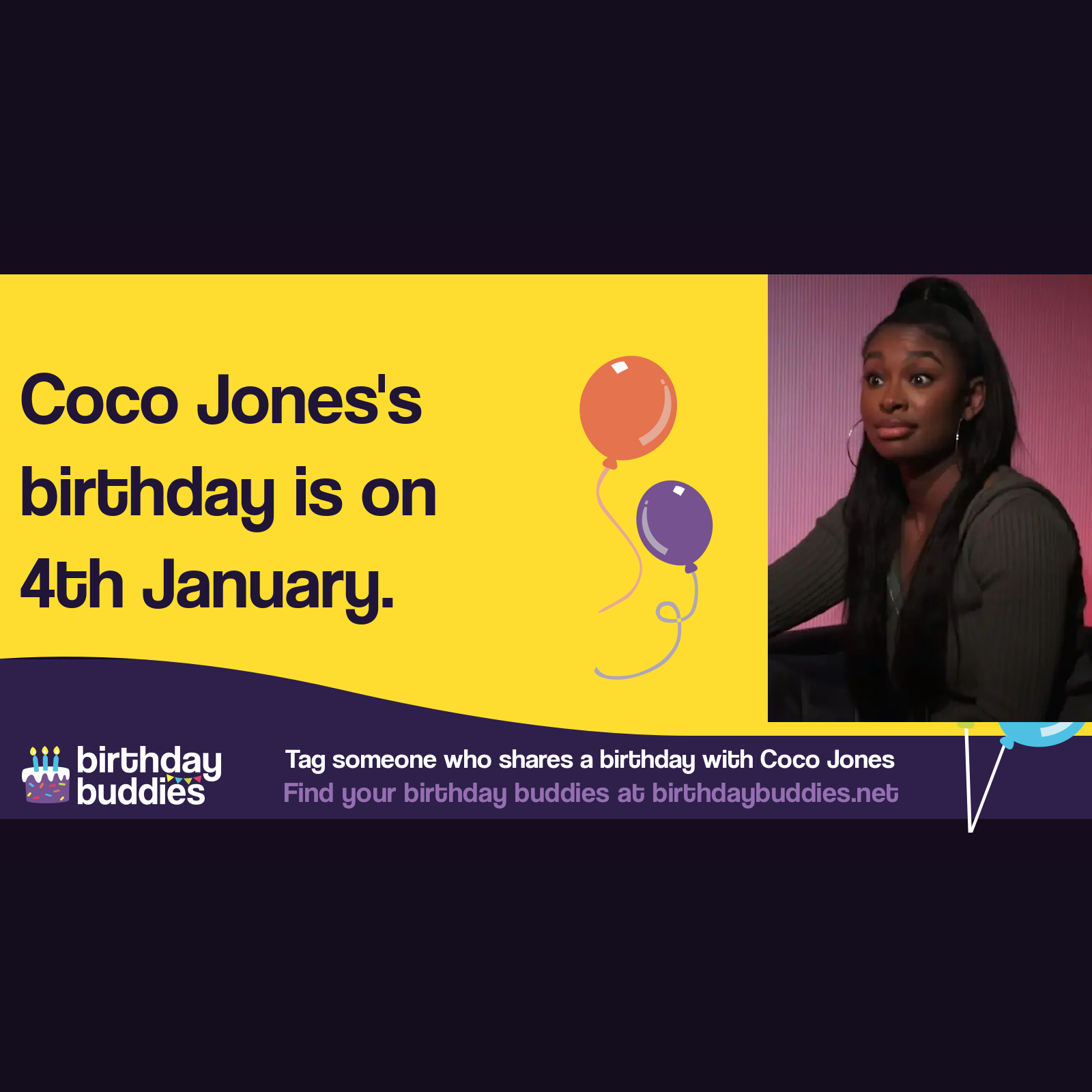 Coco Jones's birthday is 4th January 1998