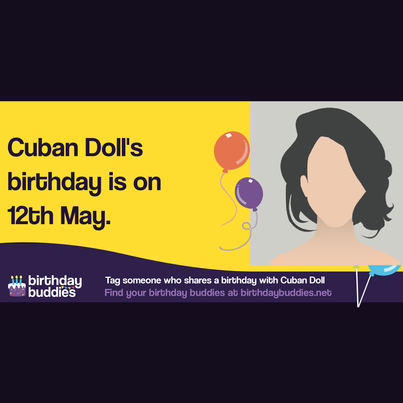 Cuban Doll's birthday is 12th May 1998