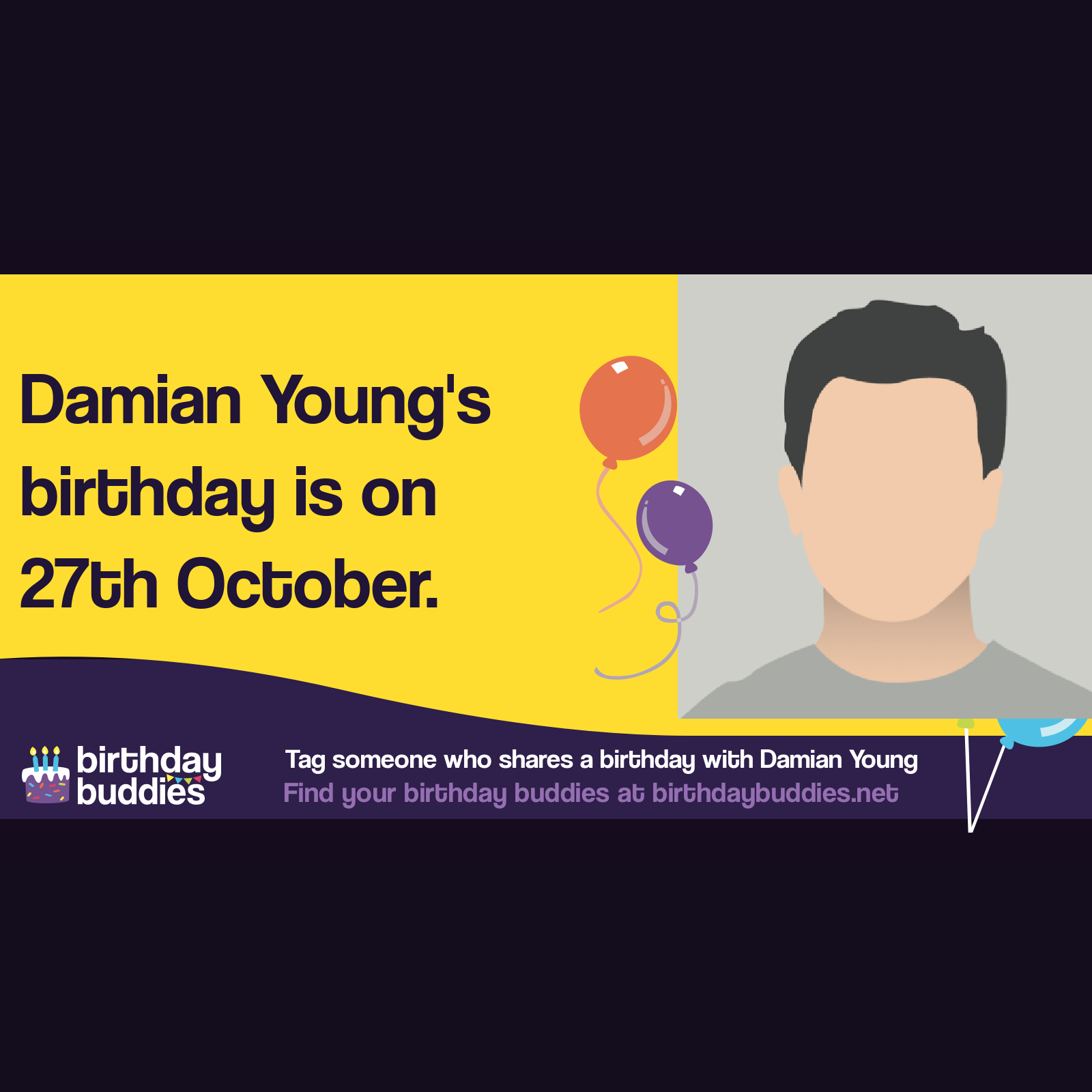 Damian Young's birthday is 27th October 1961