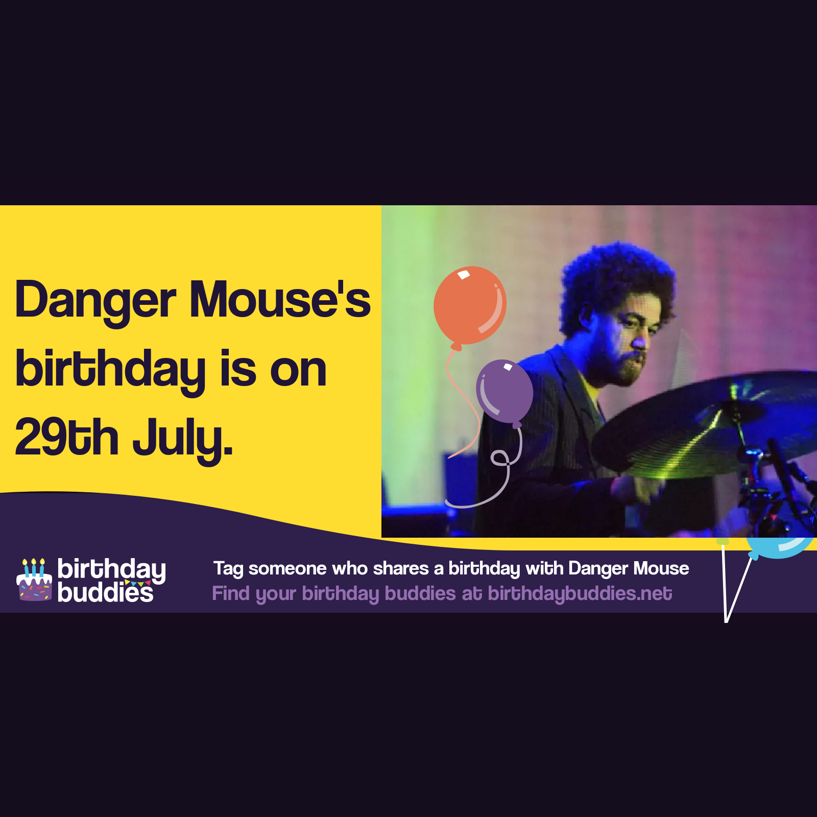 Danger Mouse's birthday is 29th July 1977