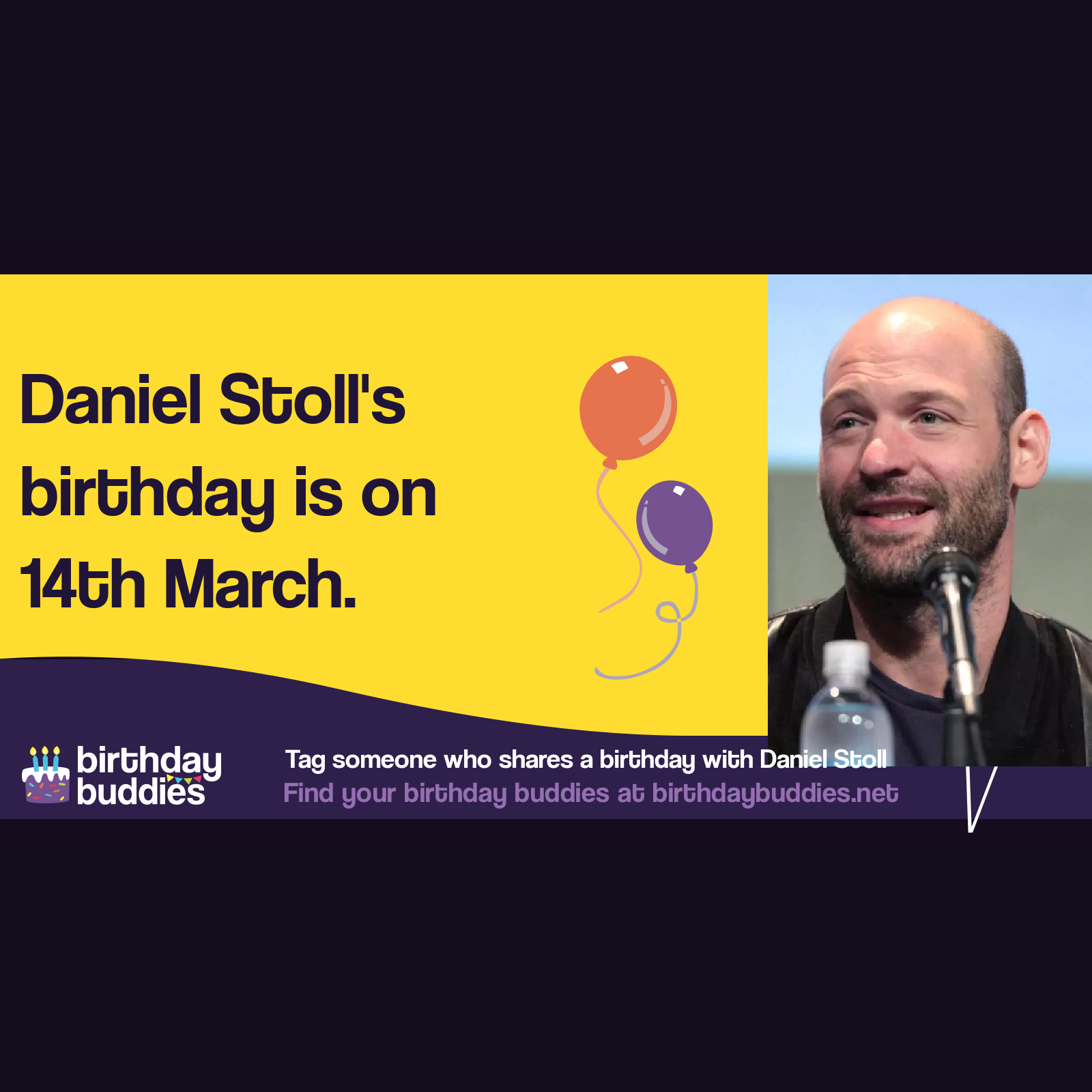 Daniel Stoll's birthday is 14th March 1976