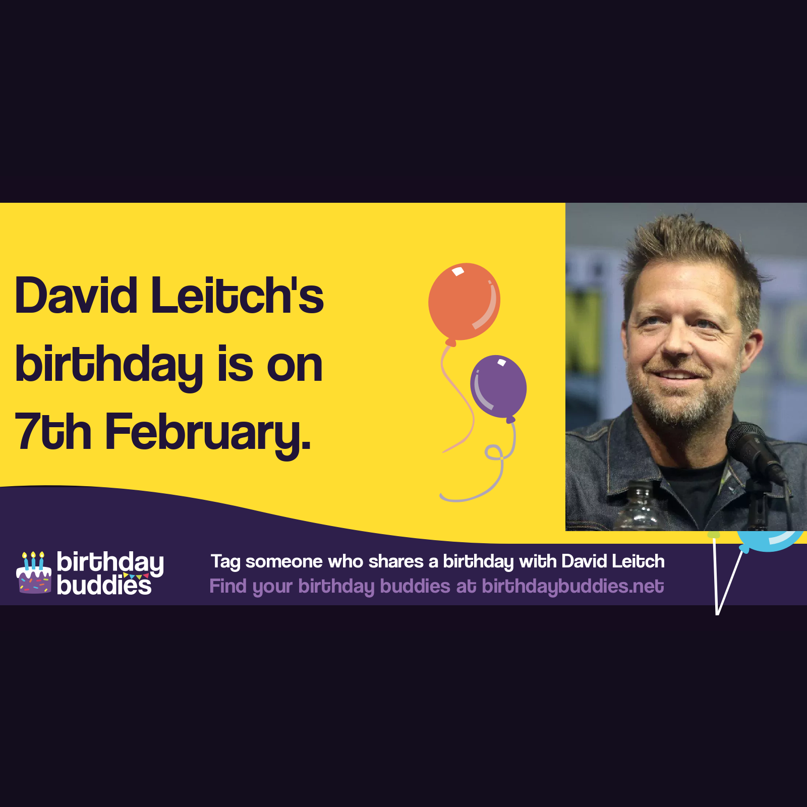 David Leitch's birthday is 7th February 1975