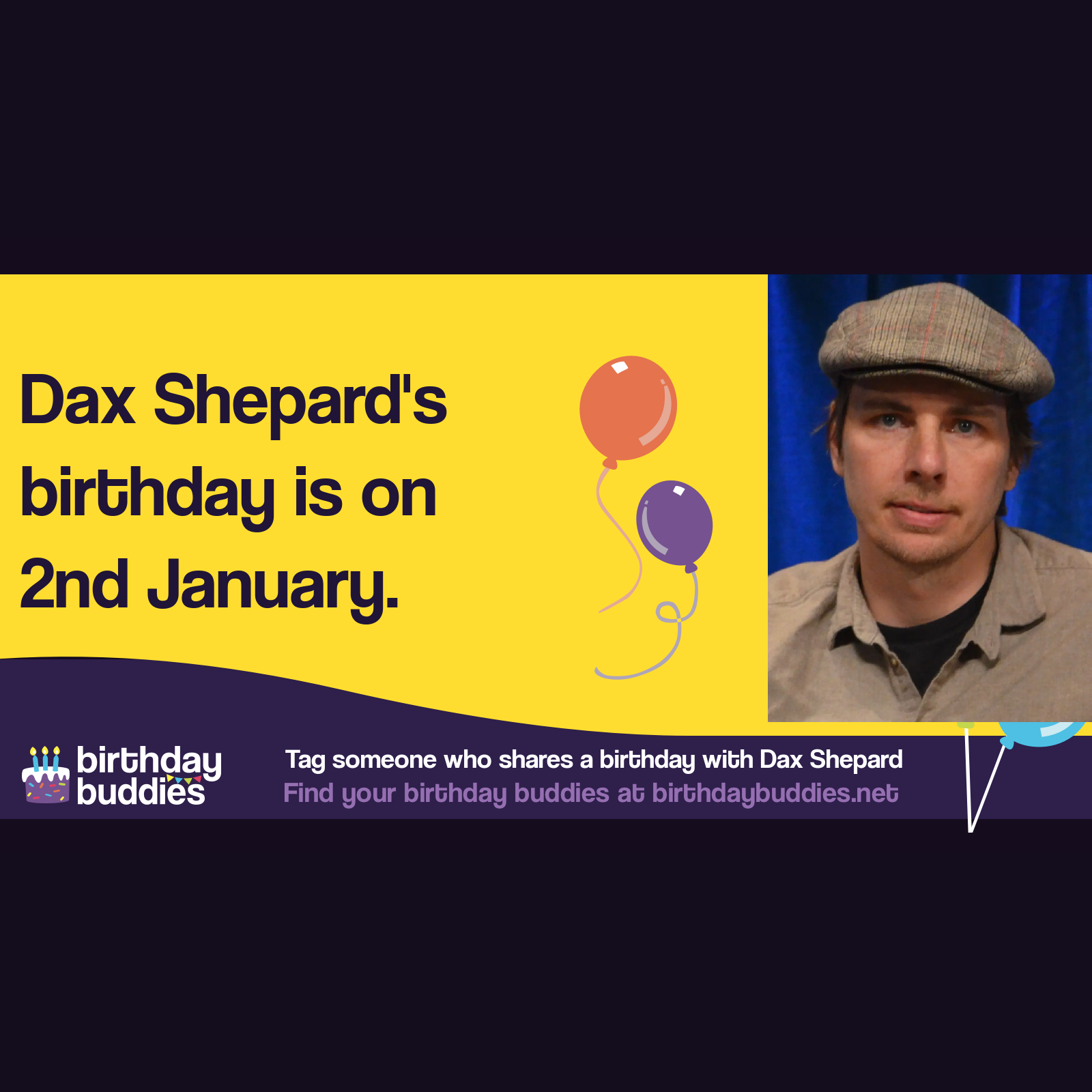 Dax Shepard's birthday is 2nd January 1975