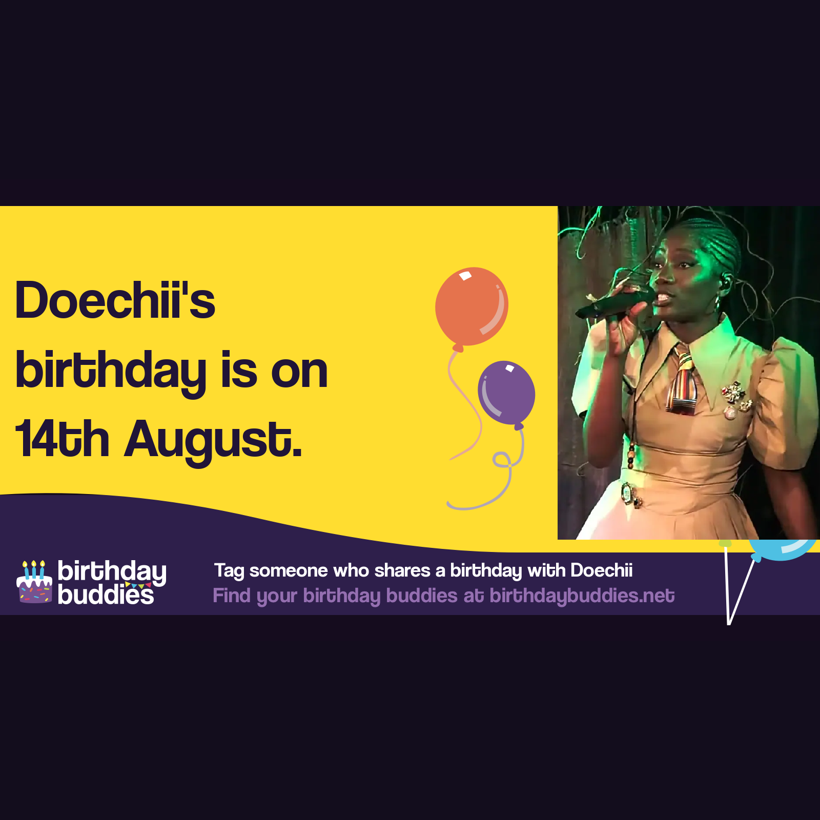 Doechii's birthday is 14th August 1998