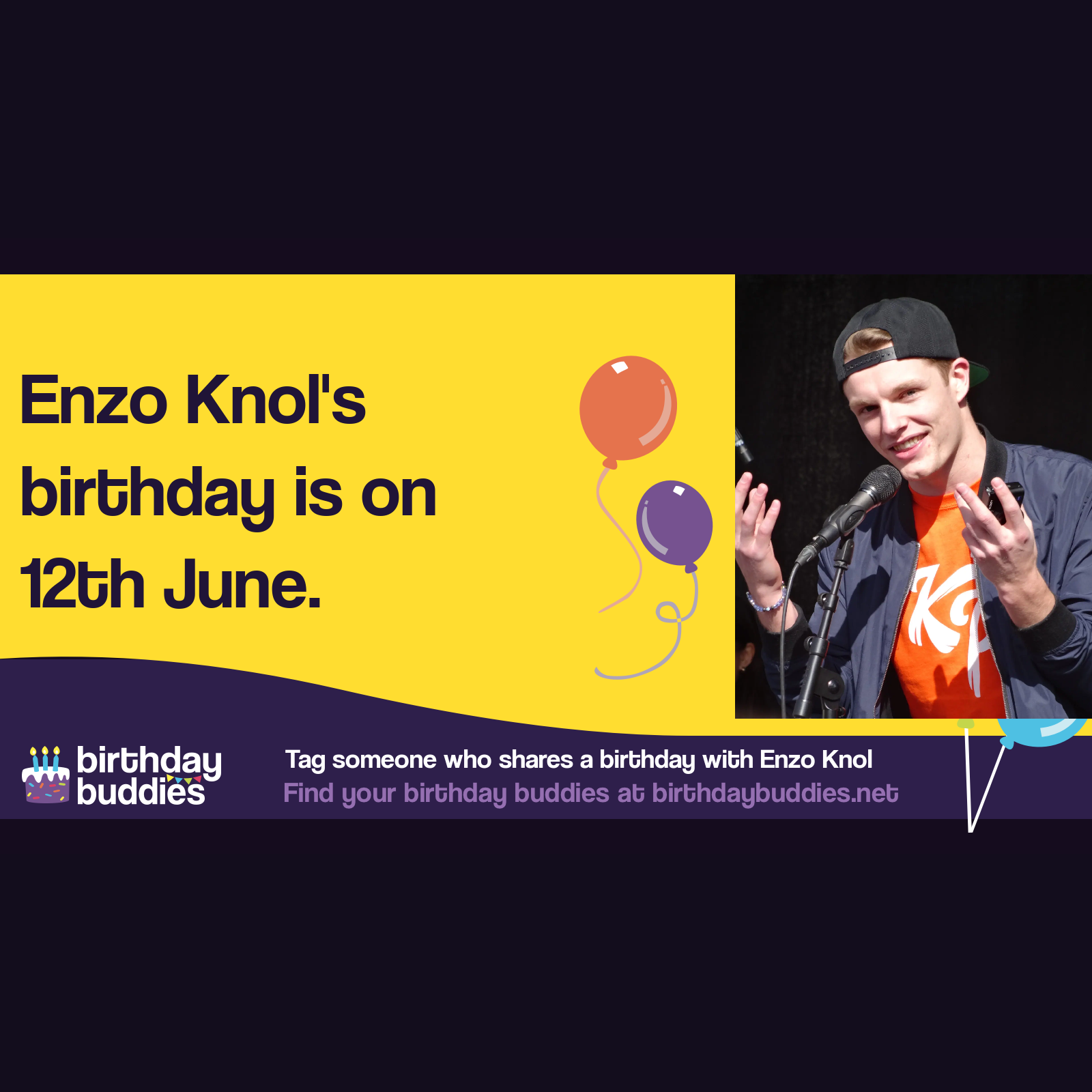 Enzo Knol's birthday is 12th June 1993