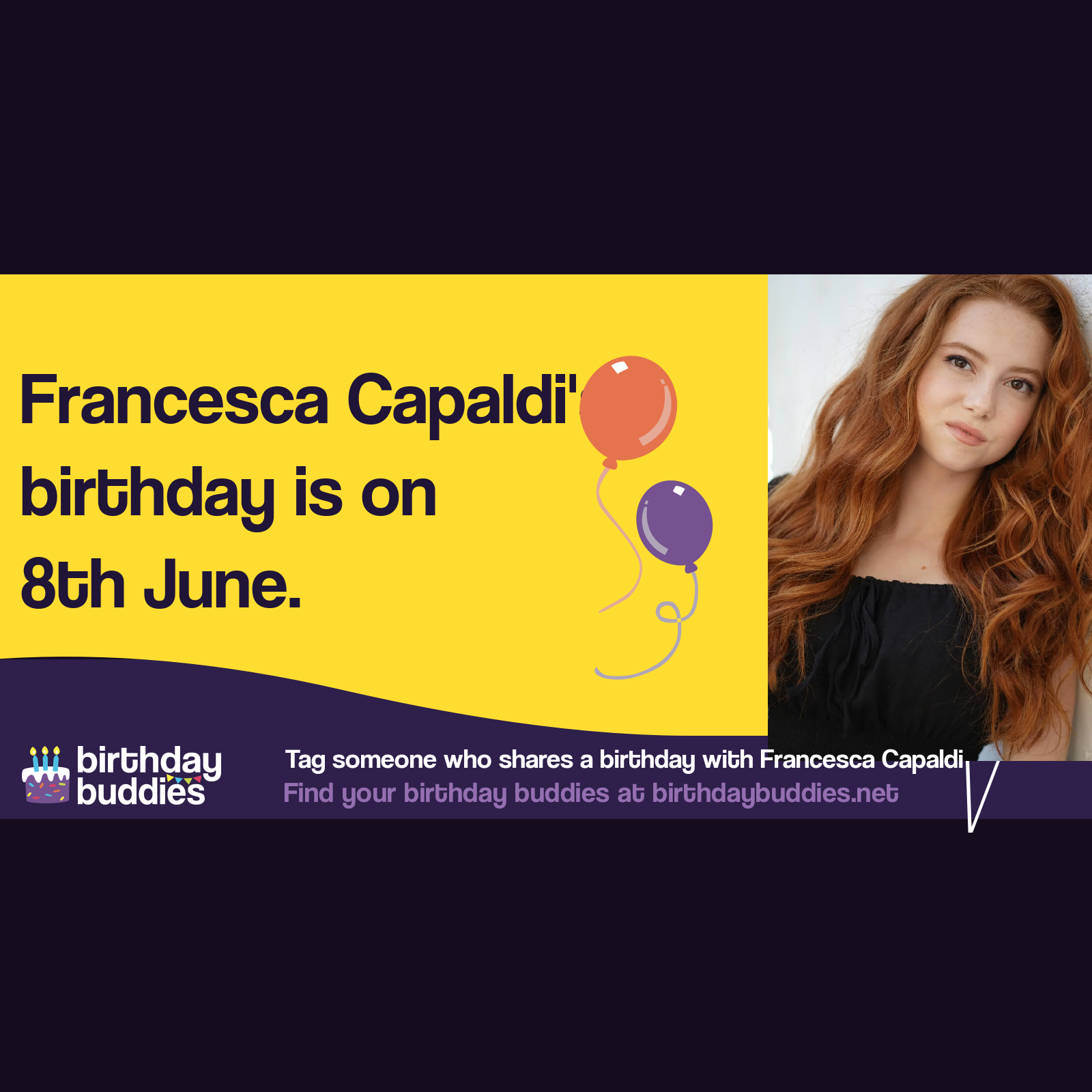 Francesca Capaldi's birthday is 8th June 2004