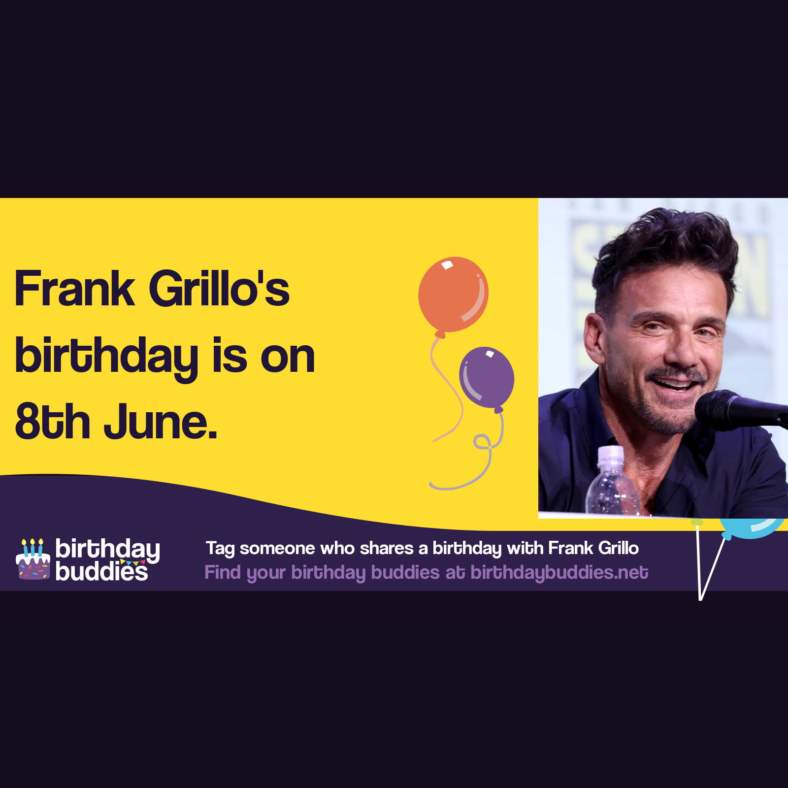 Frank Grillo's birthday is 8th June 1965