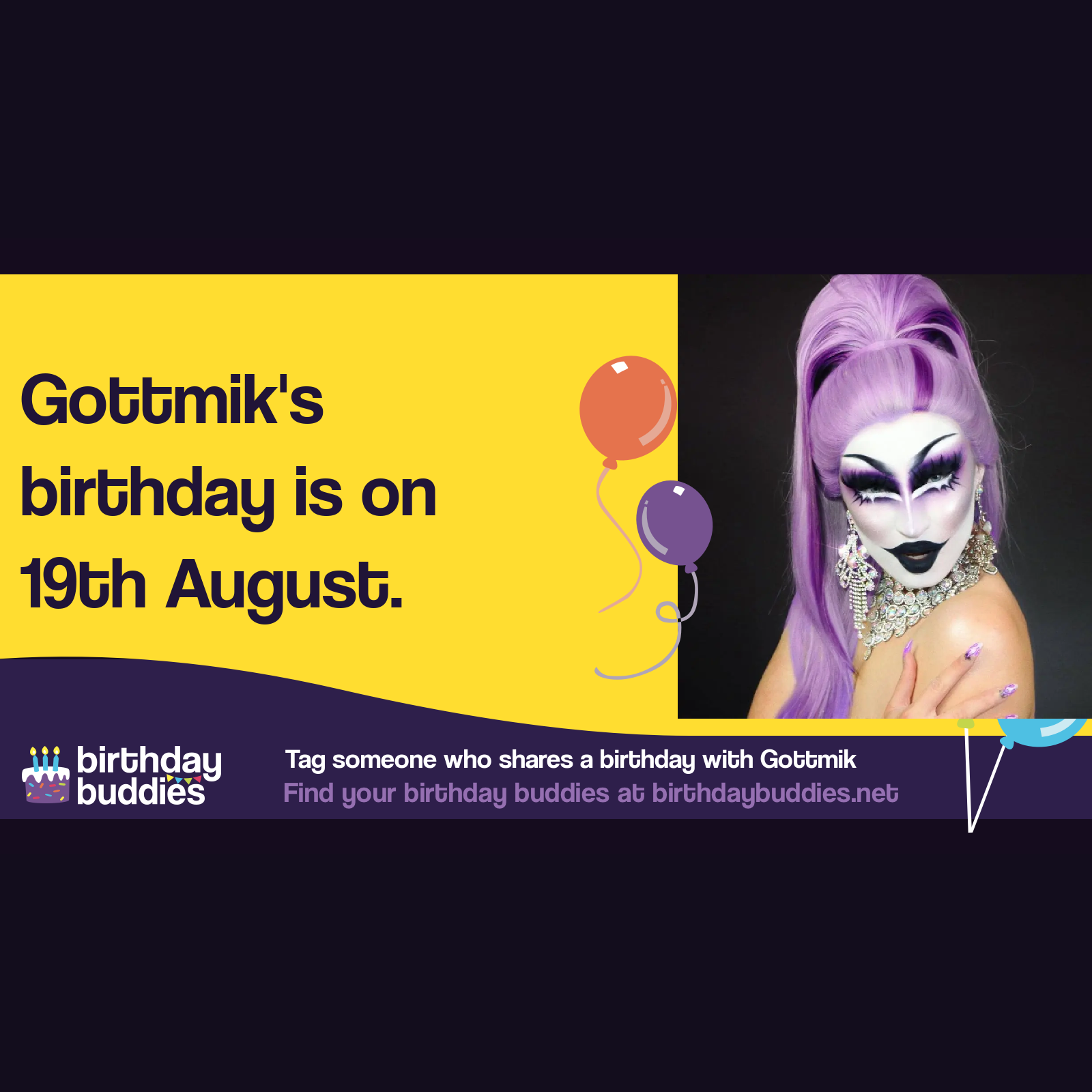 Gottmik's birthday is 19th August 1996