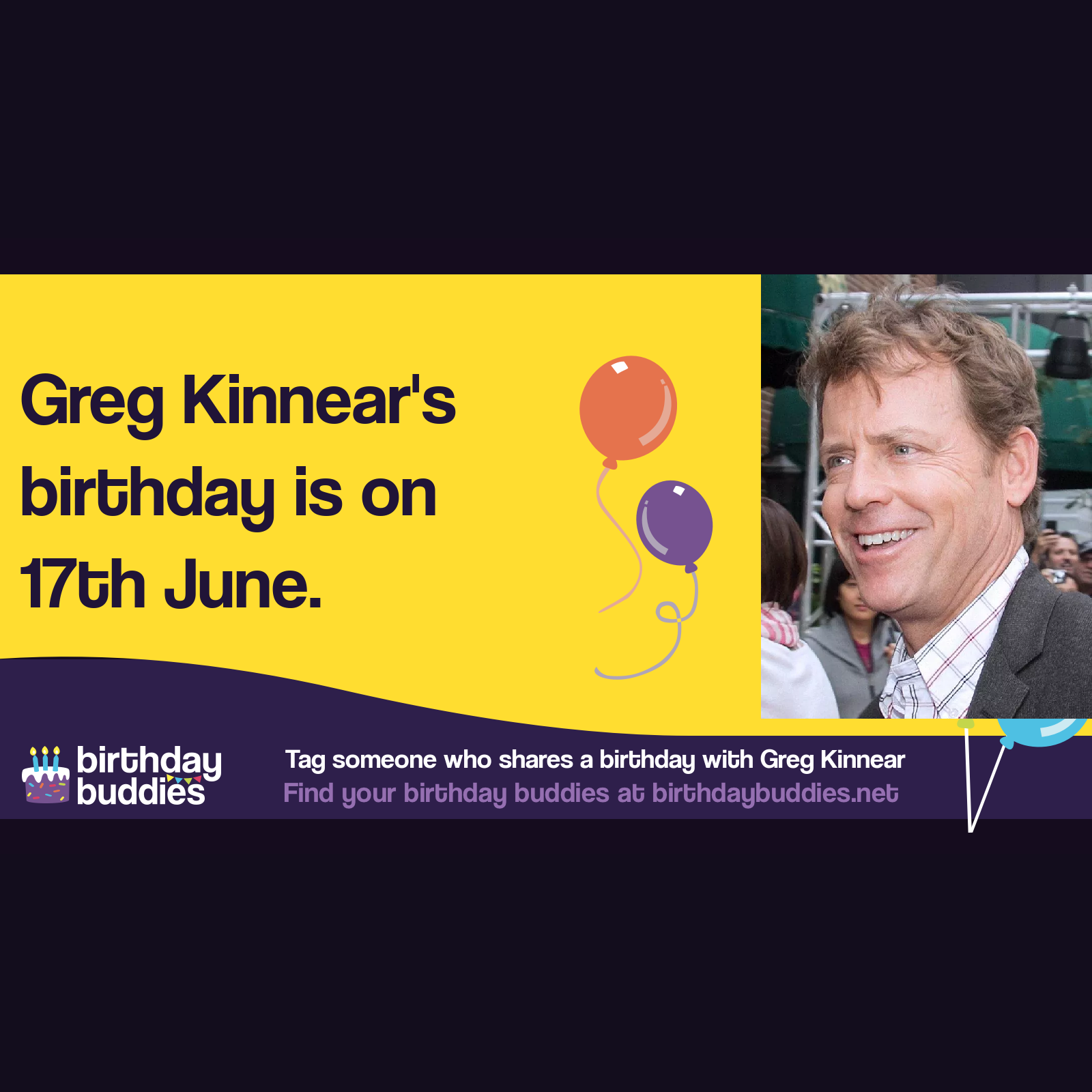 Greg Kinnear's birthday is 17th June 1963
