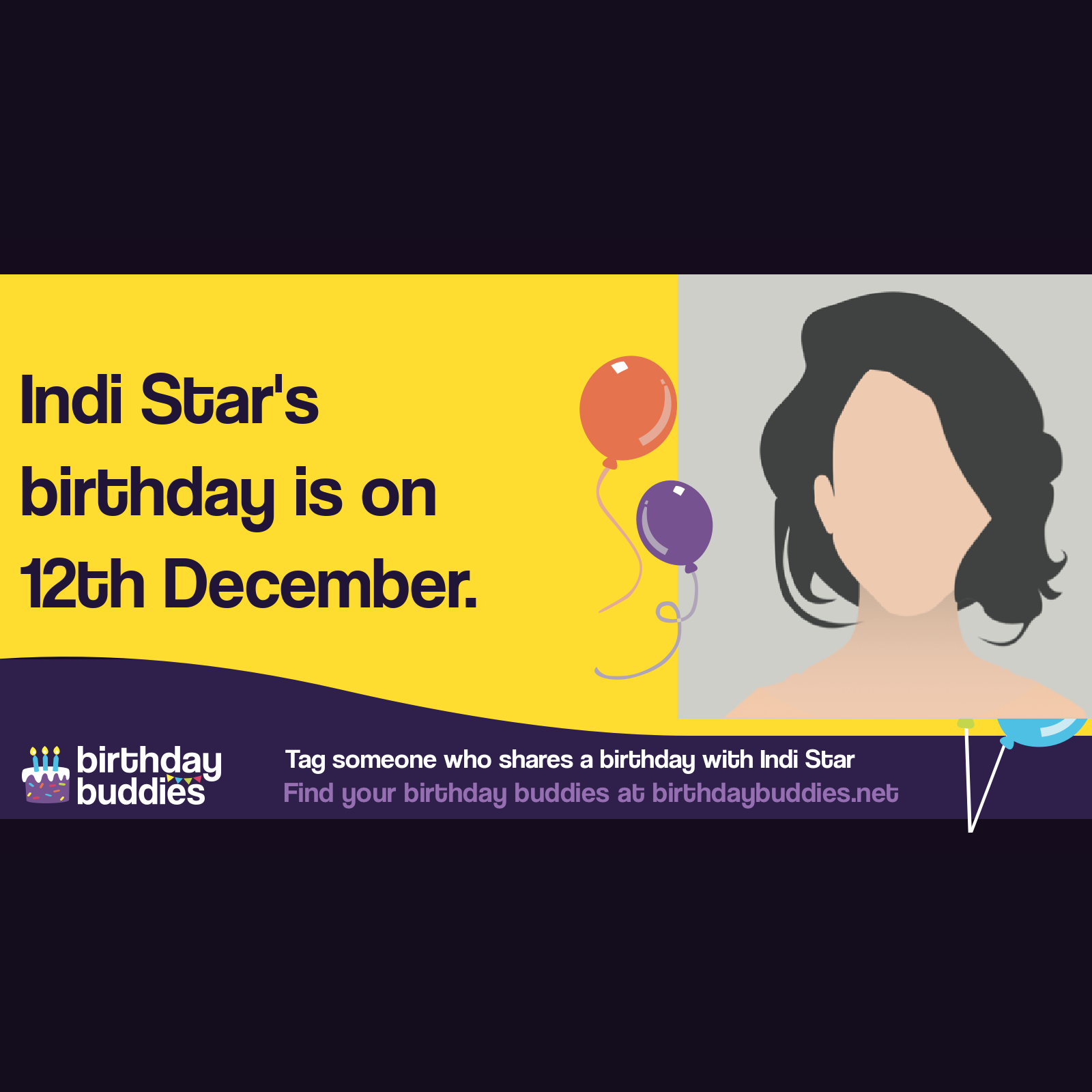 Indi Star's birthday is 12th December 2006