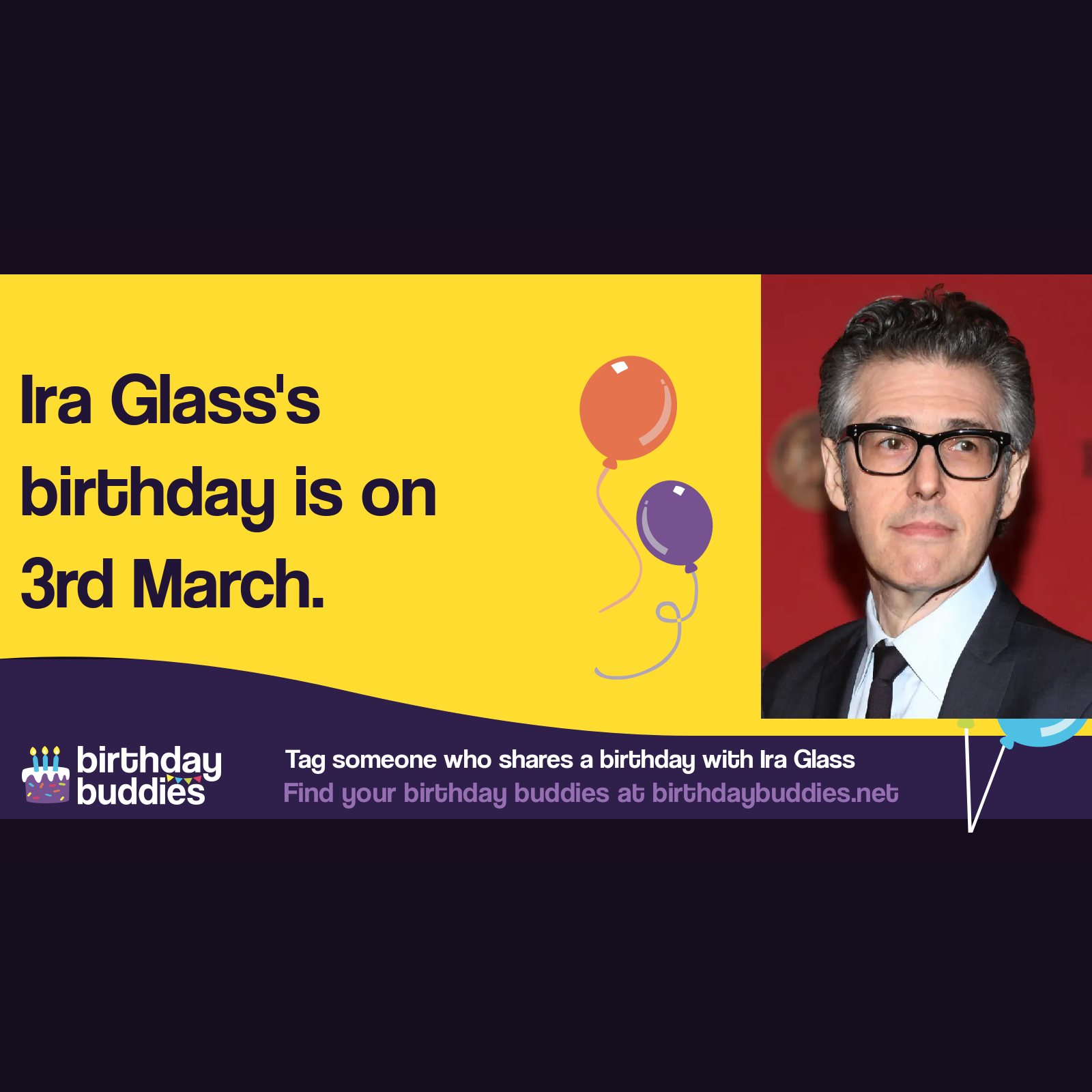 Ira Glass's birthday is 3rd March 1959