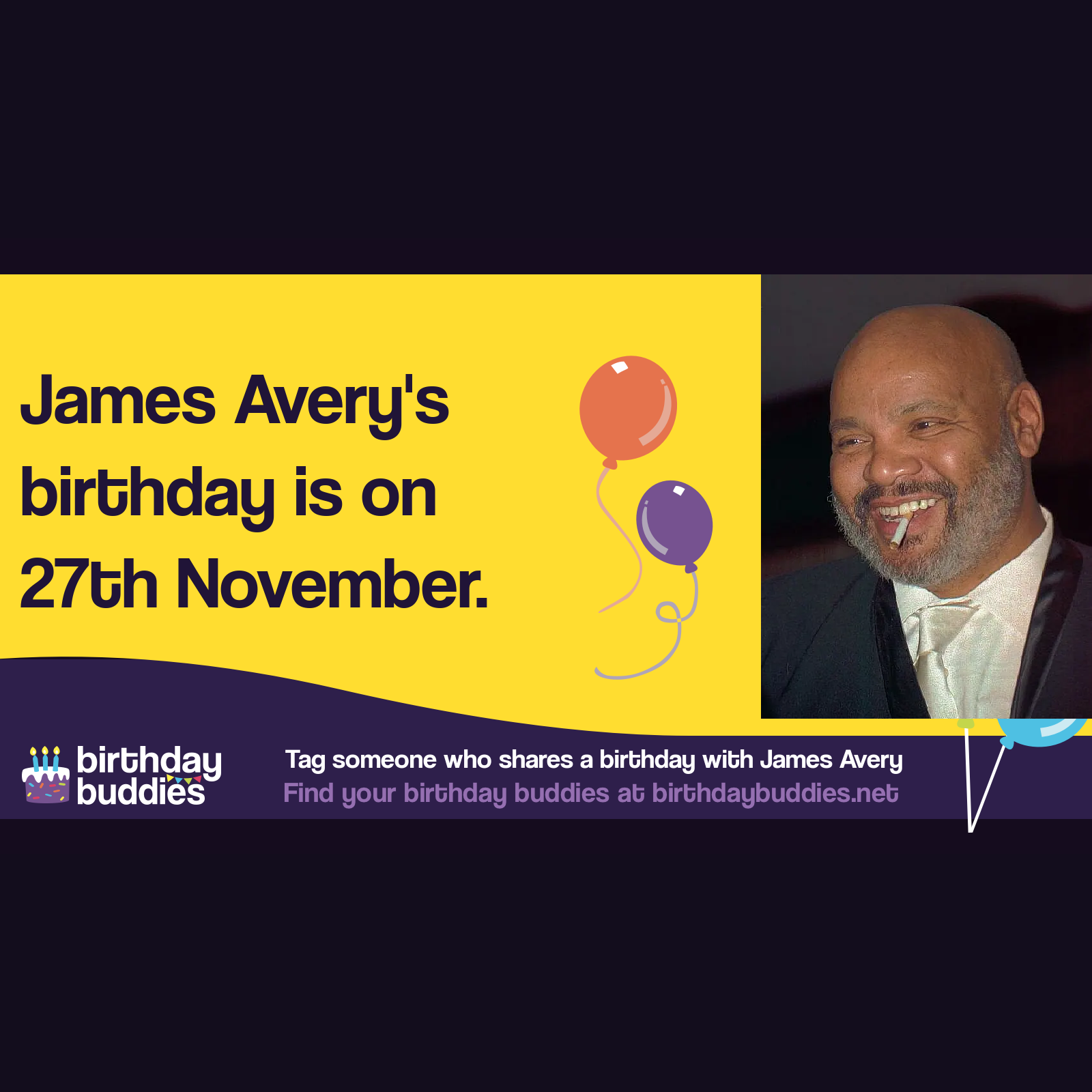 James Avery's birthday was 27th November 1945