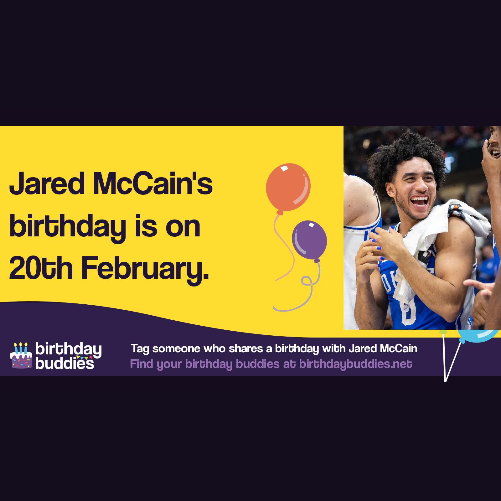 Jared McCain's birthday is 20th February 2004