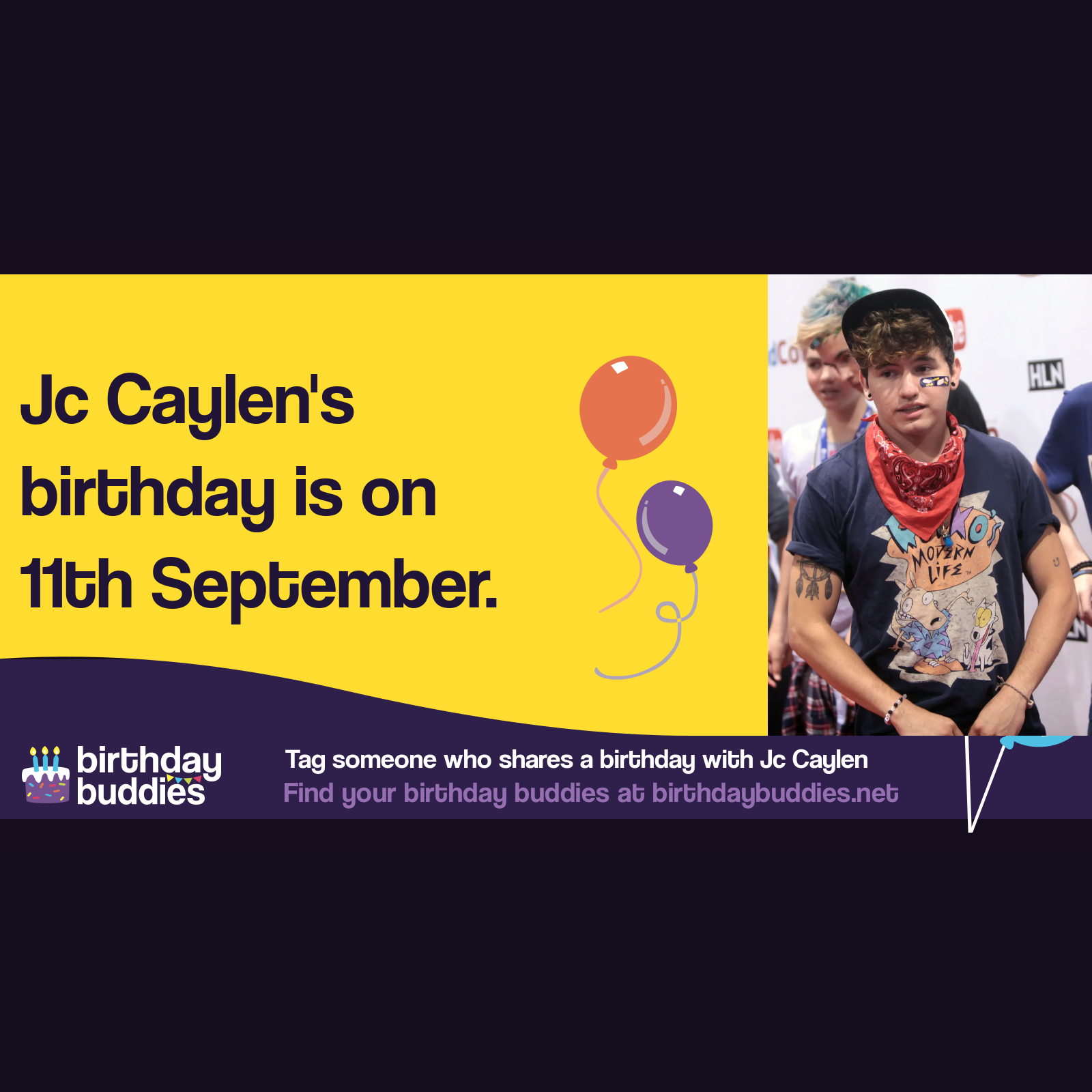 Jc Caylen's birthday is 11th September 1992