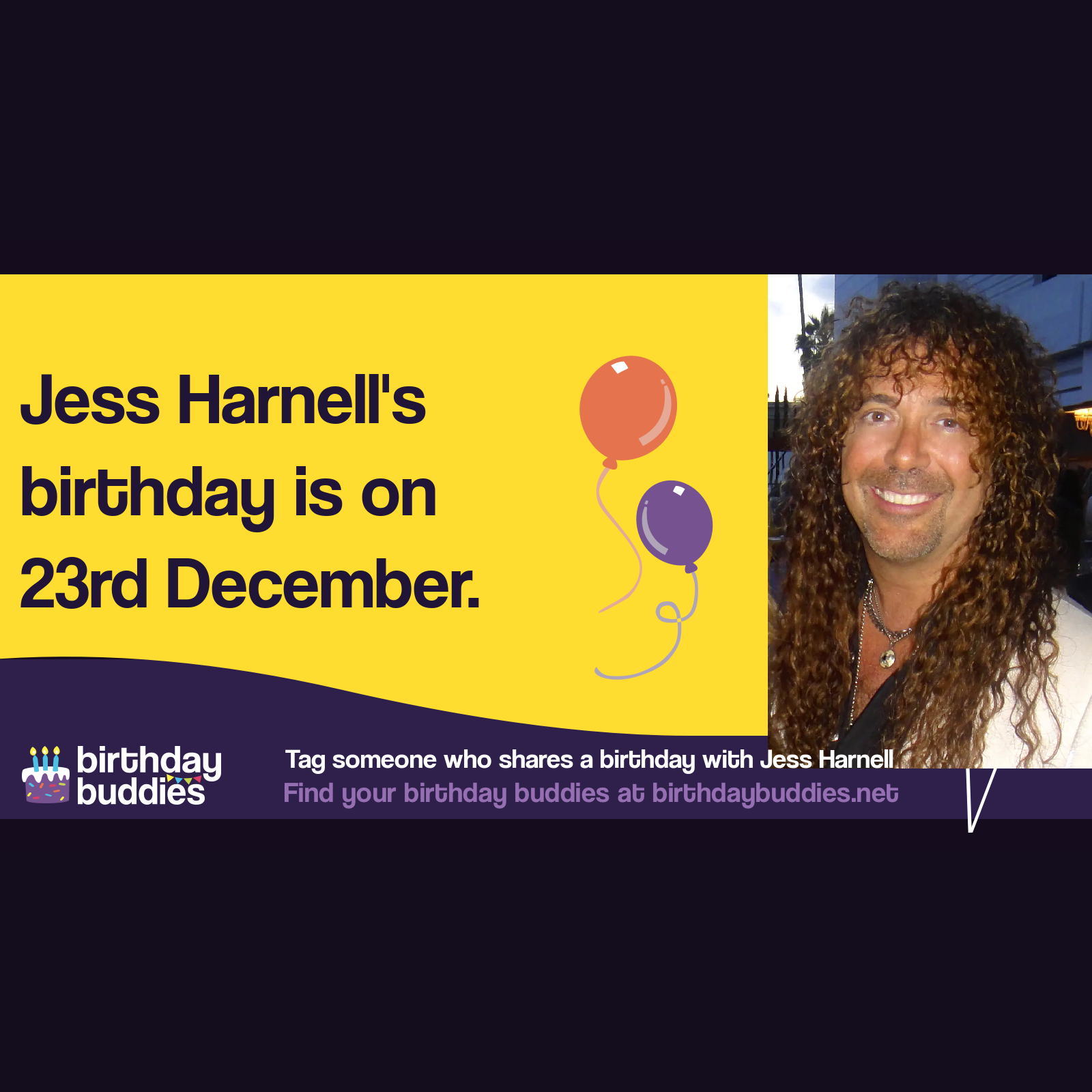 Jess Harnell's birthday is 23rd December 1963