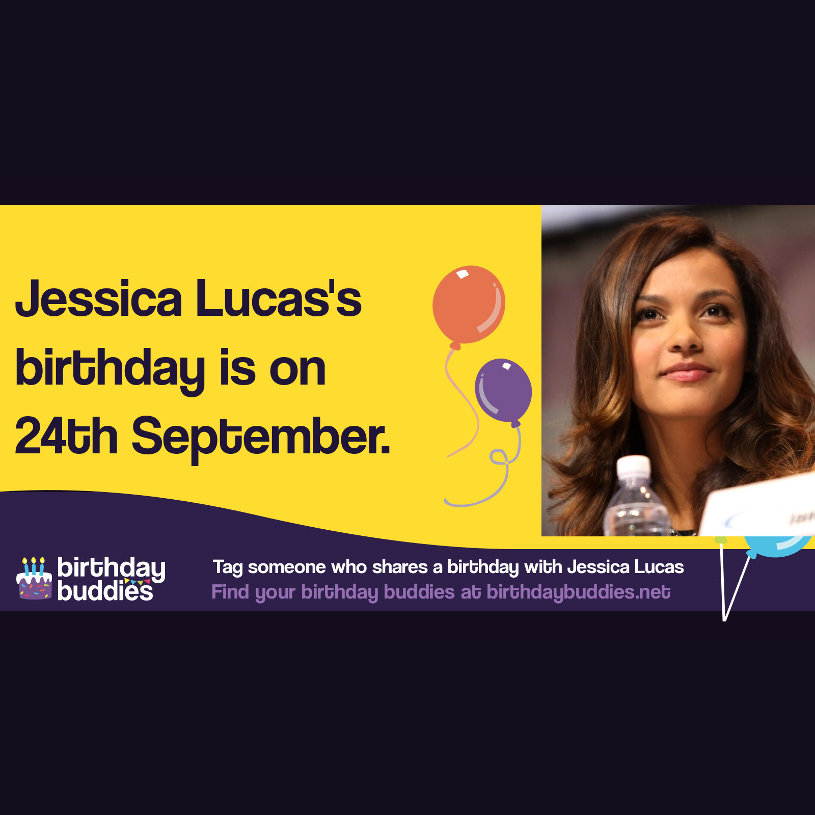 Jessica Lucas's birthday is 24th September 1985