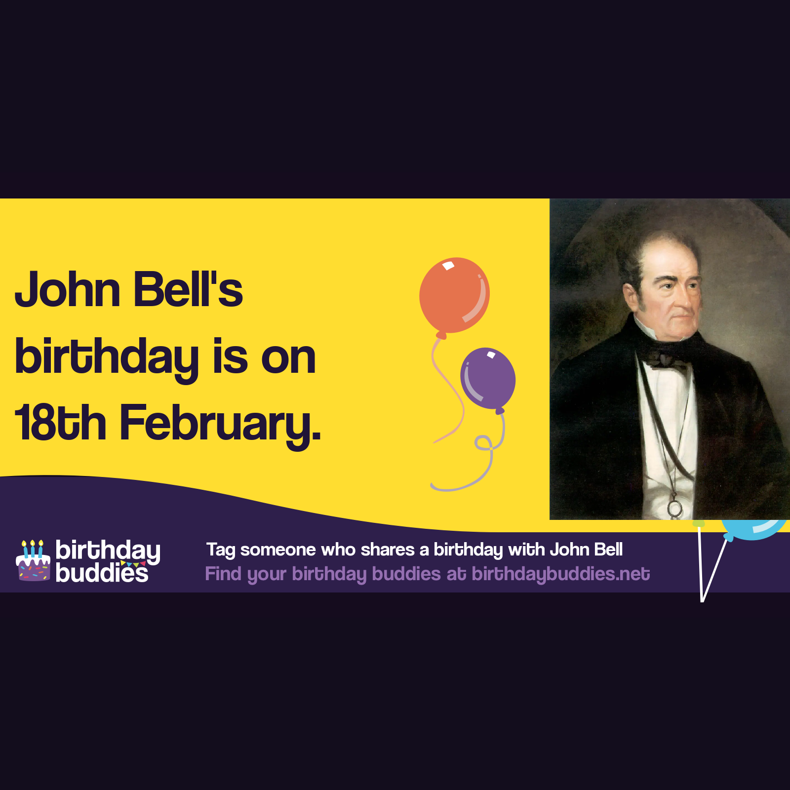 John Bell's birthday was 18th February 1796