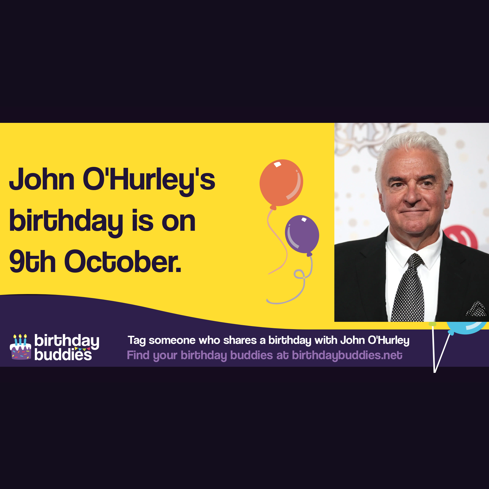 John O'Hurley's birthday is 9th October 1954