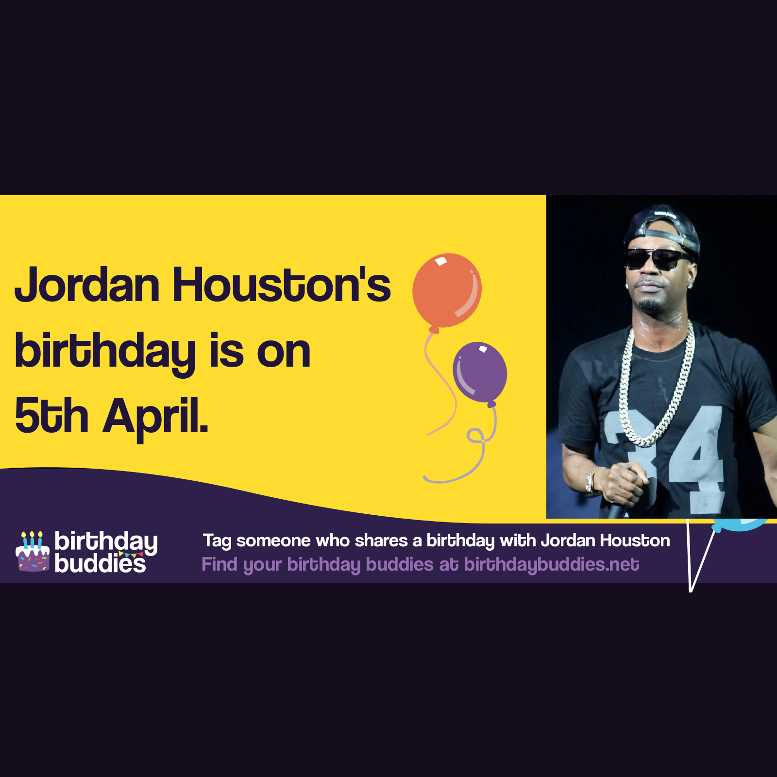 Jordan Houston's birthday is 5th April 1975