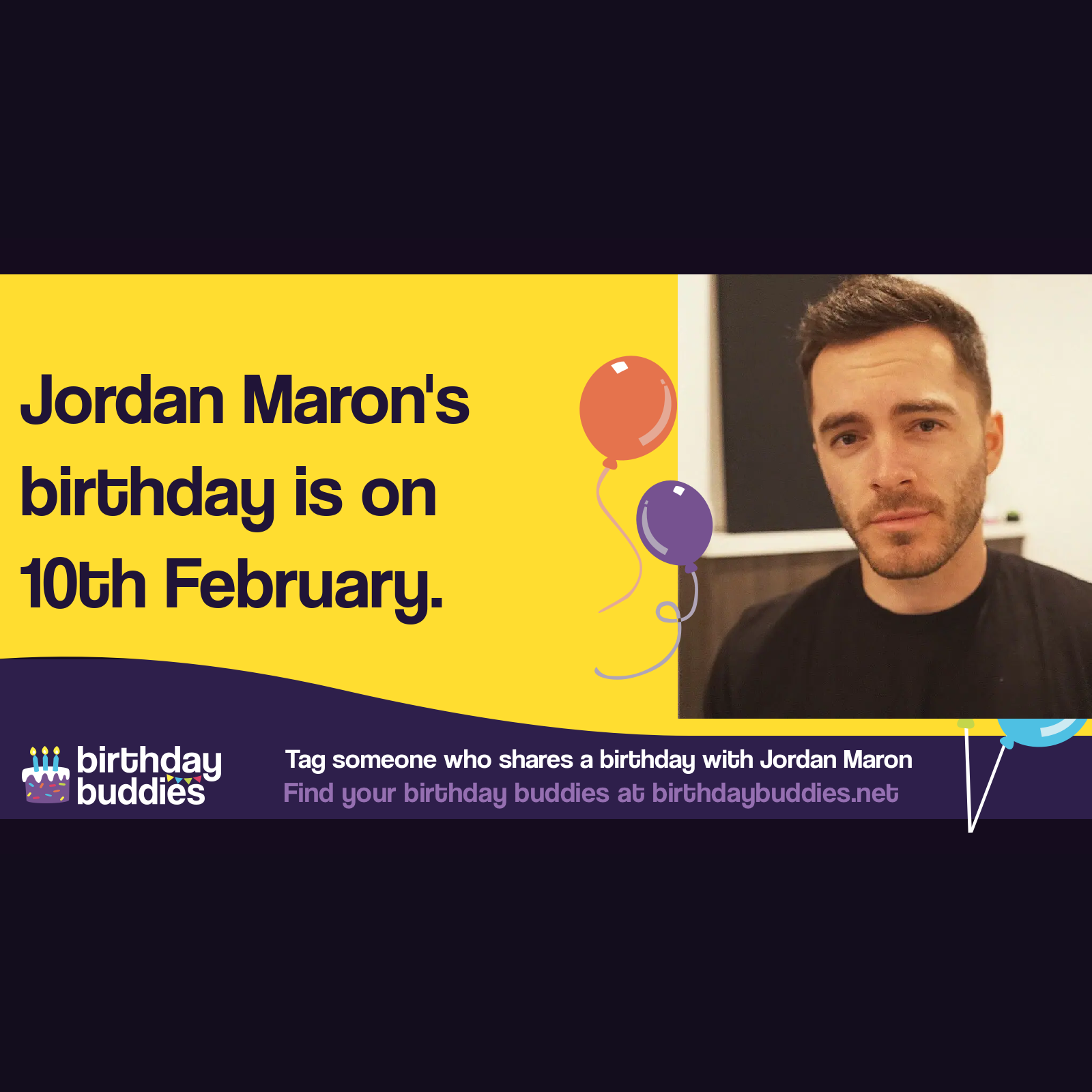 Jordan Maron's birthday is 10th February 1992