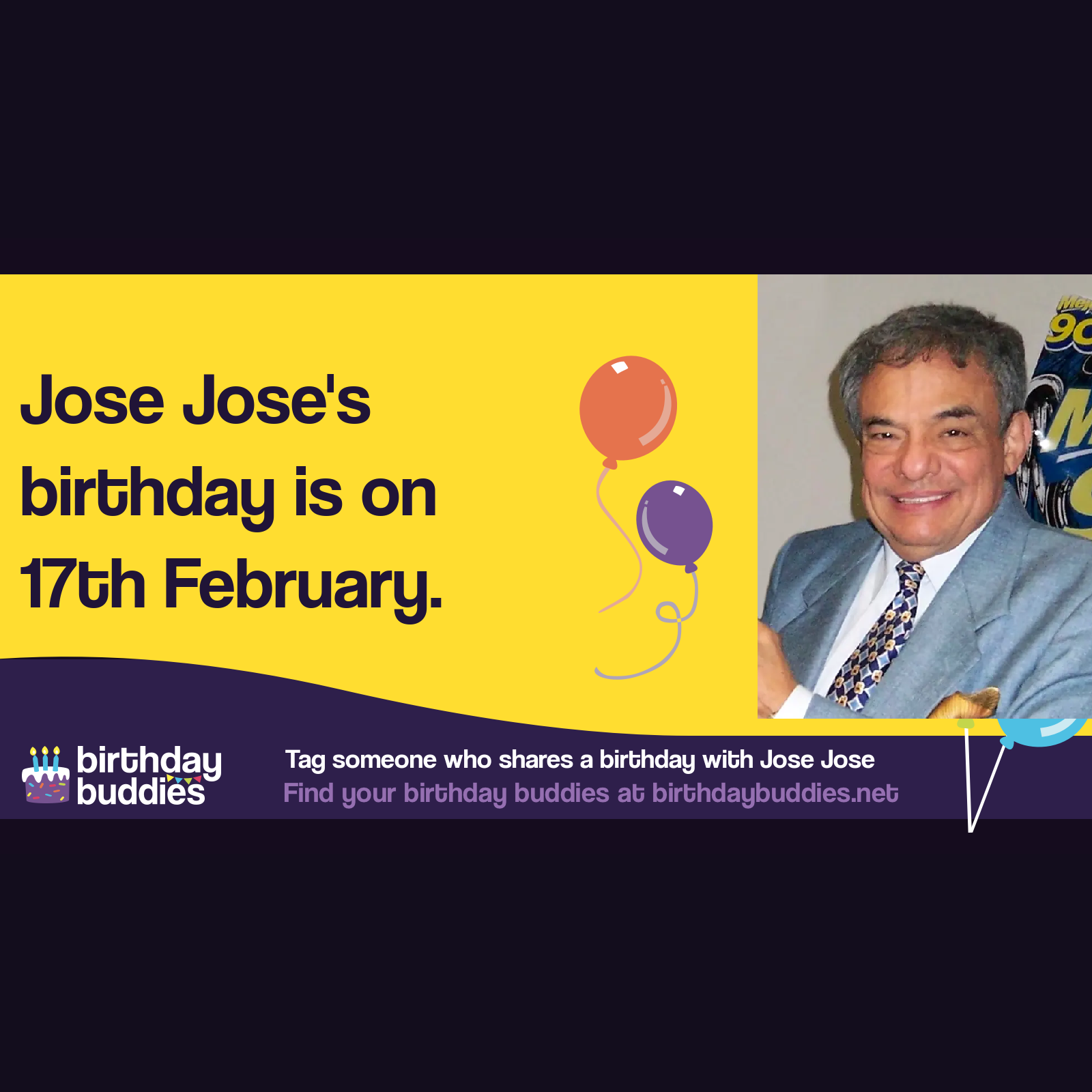 José José's birthday was 17th February 1948
