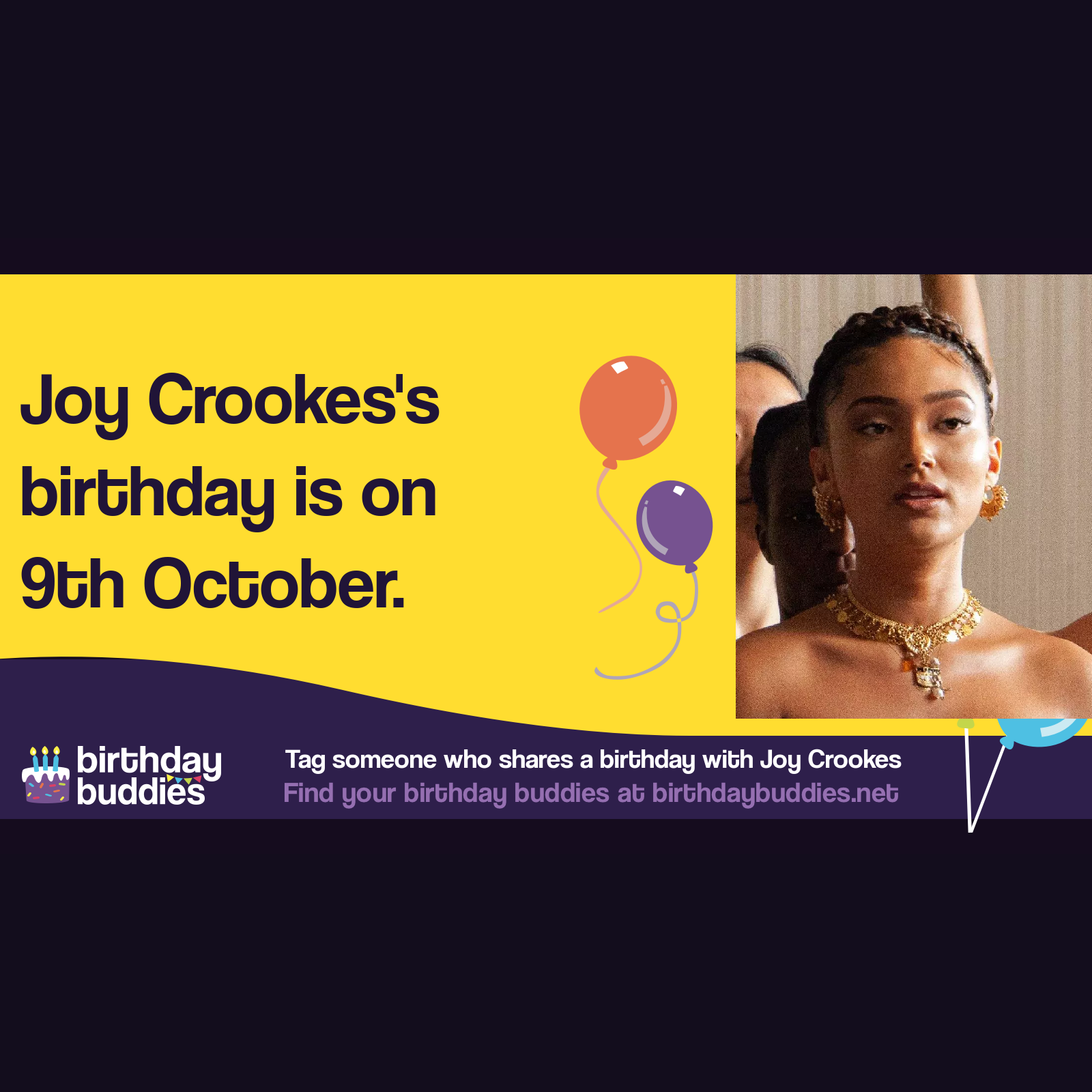 Joy Crookes's birthday is 9th October 1998
