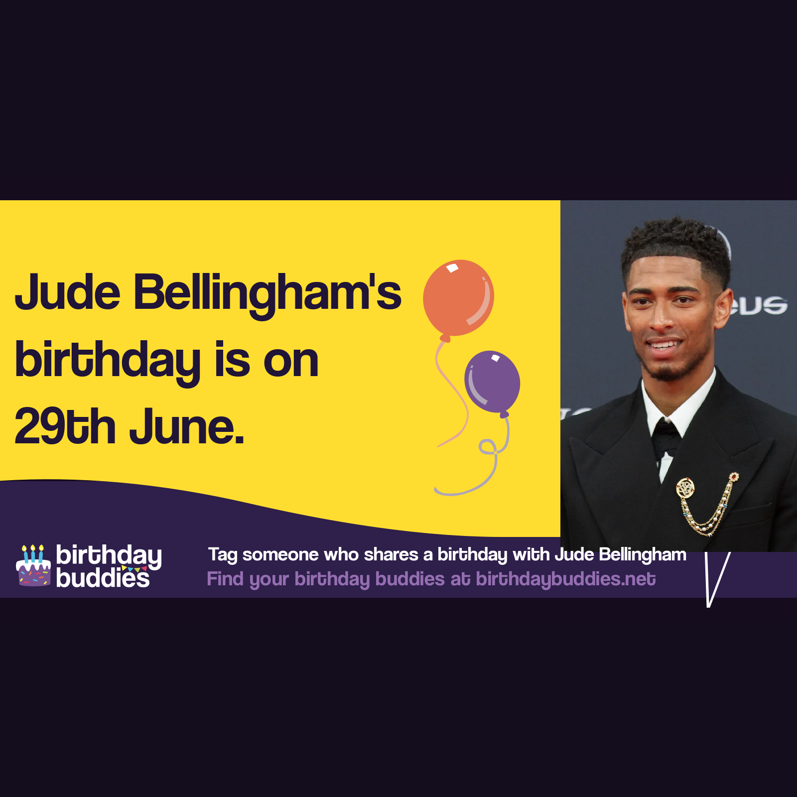 Jude Bellingham's birthday is 29th June 2003