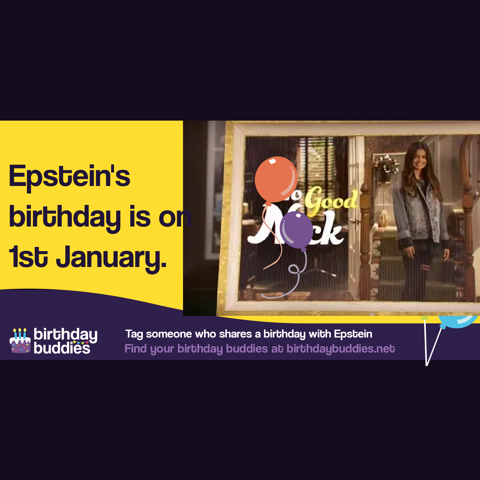 Epstein's birthday is 1st January 2000
