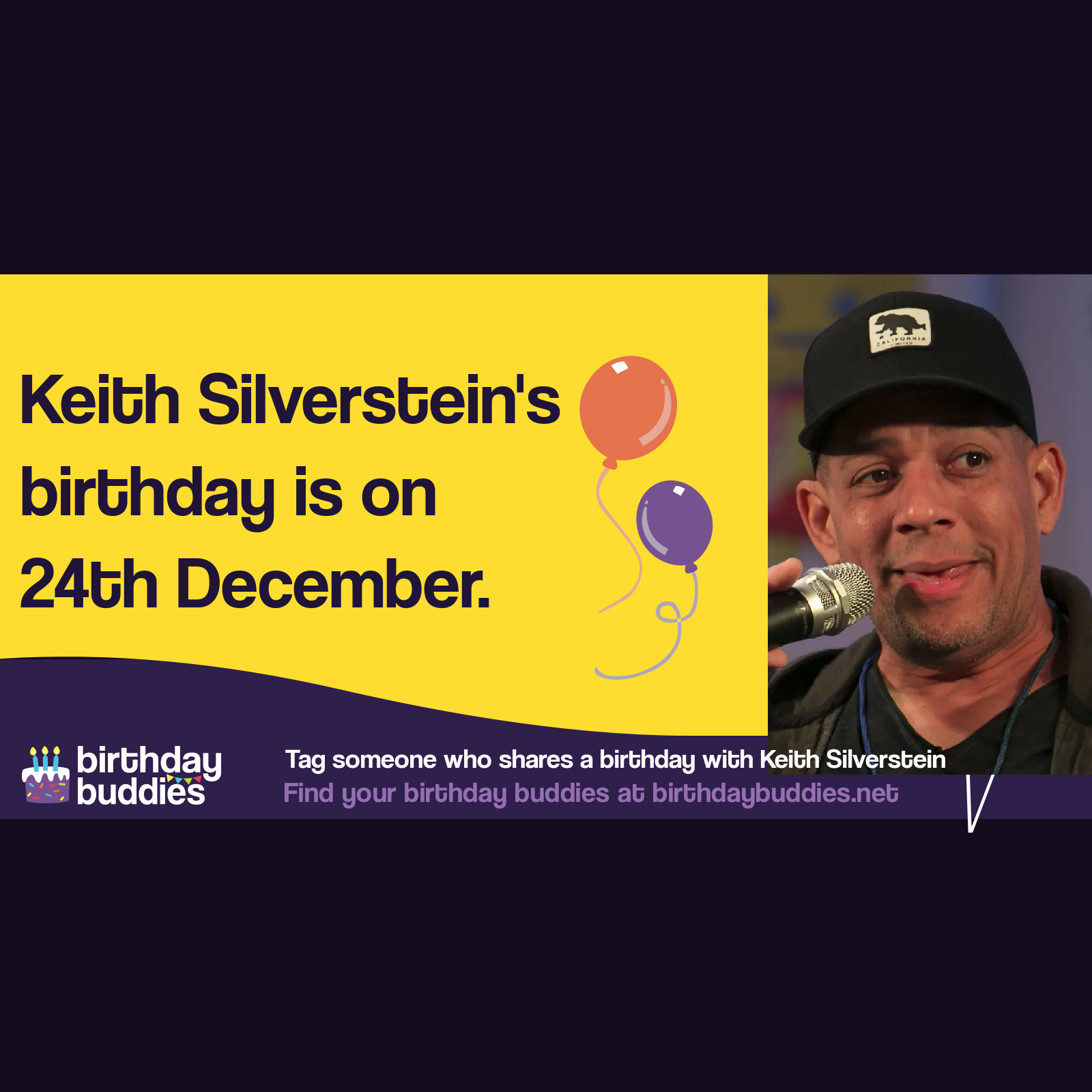 Keith Silverstein's birthday is 24th December 1970