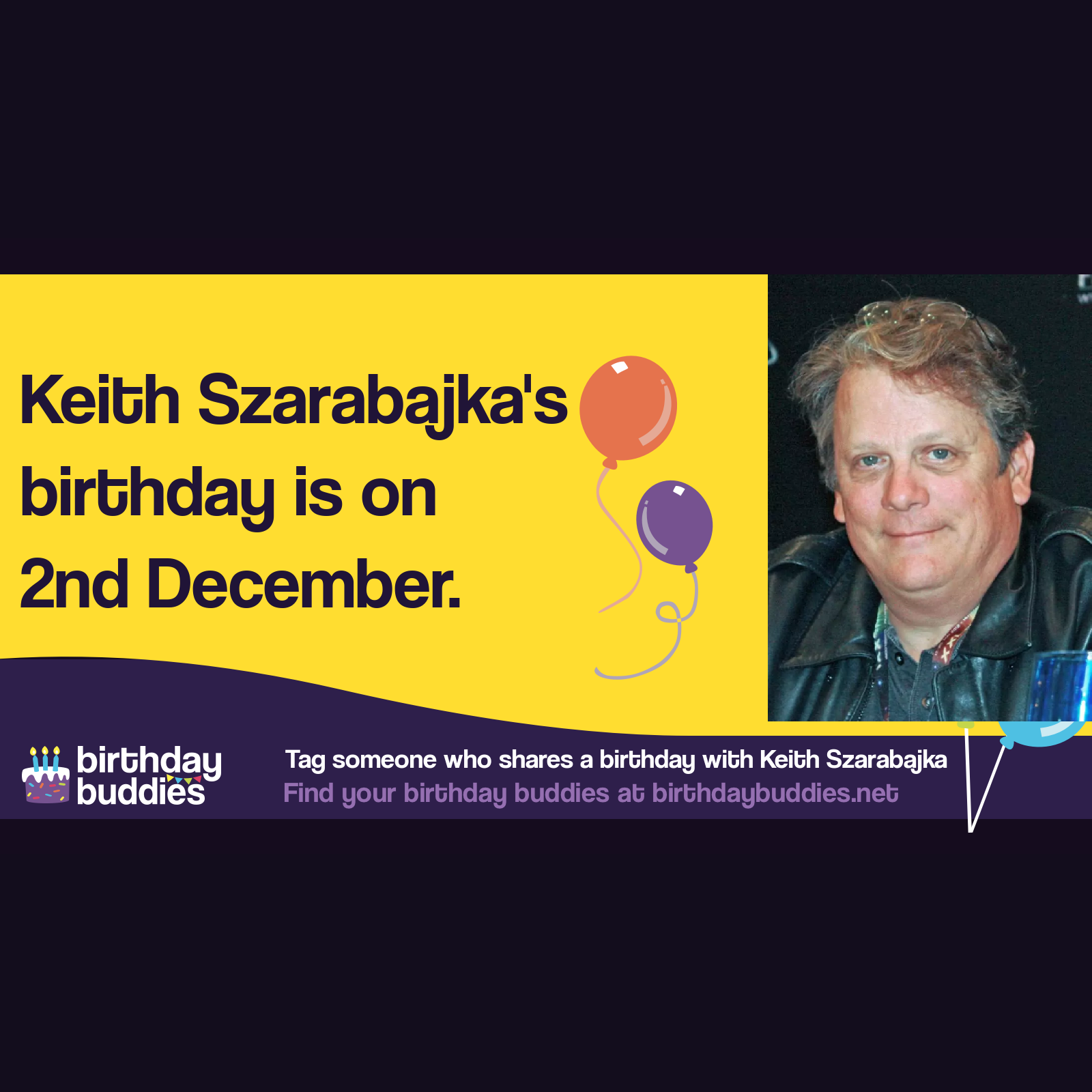 Keith Szarabajka's birthday is 2nd December 1952