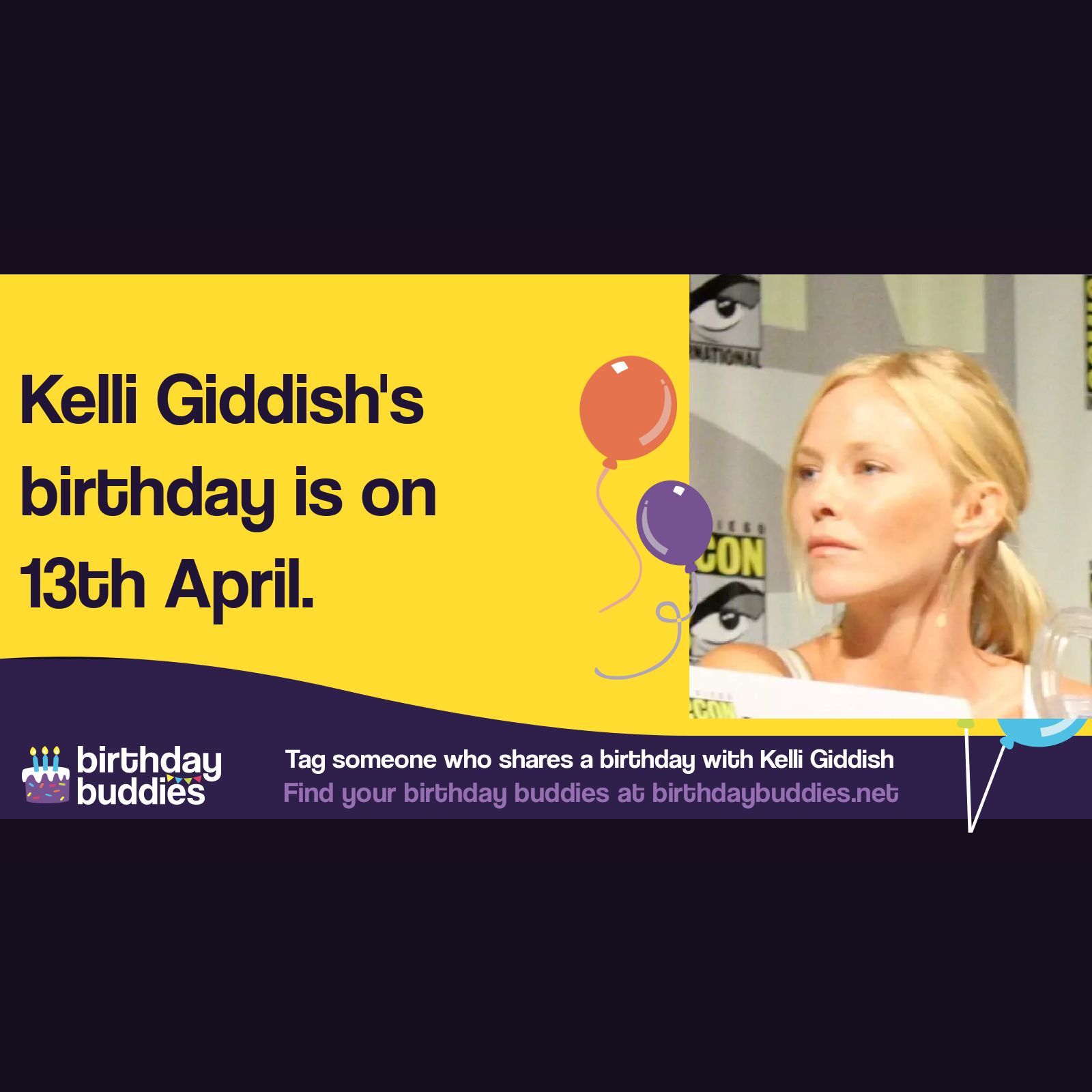 Kelli Giddish's birthday is 13th April 1980
