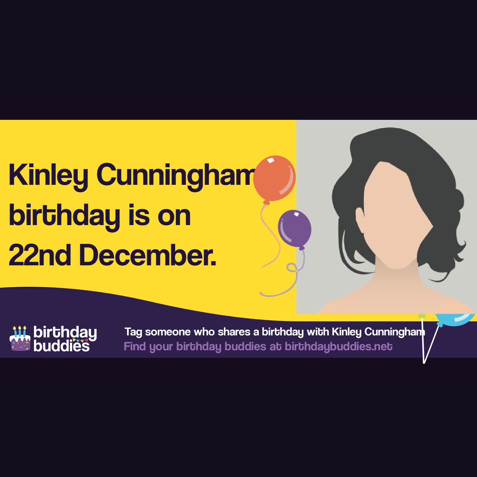 Kinley Cunningham's birthday is 22nd December 2010