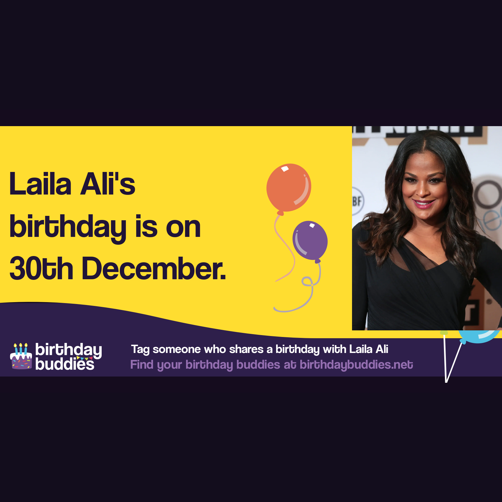 Laila Alis Birthday Is 30th December 1977