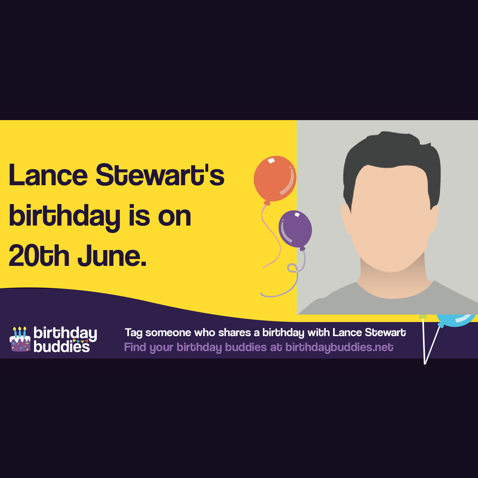 Lance Stewart's birthday is 20th June 1996