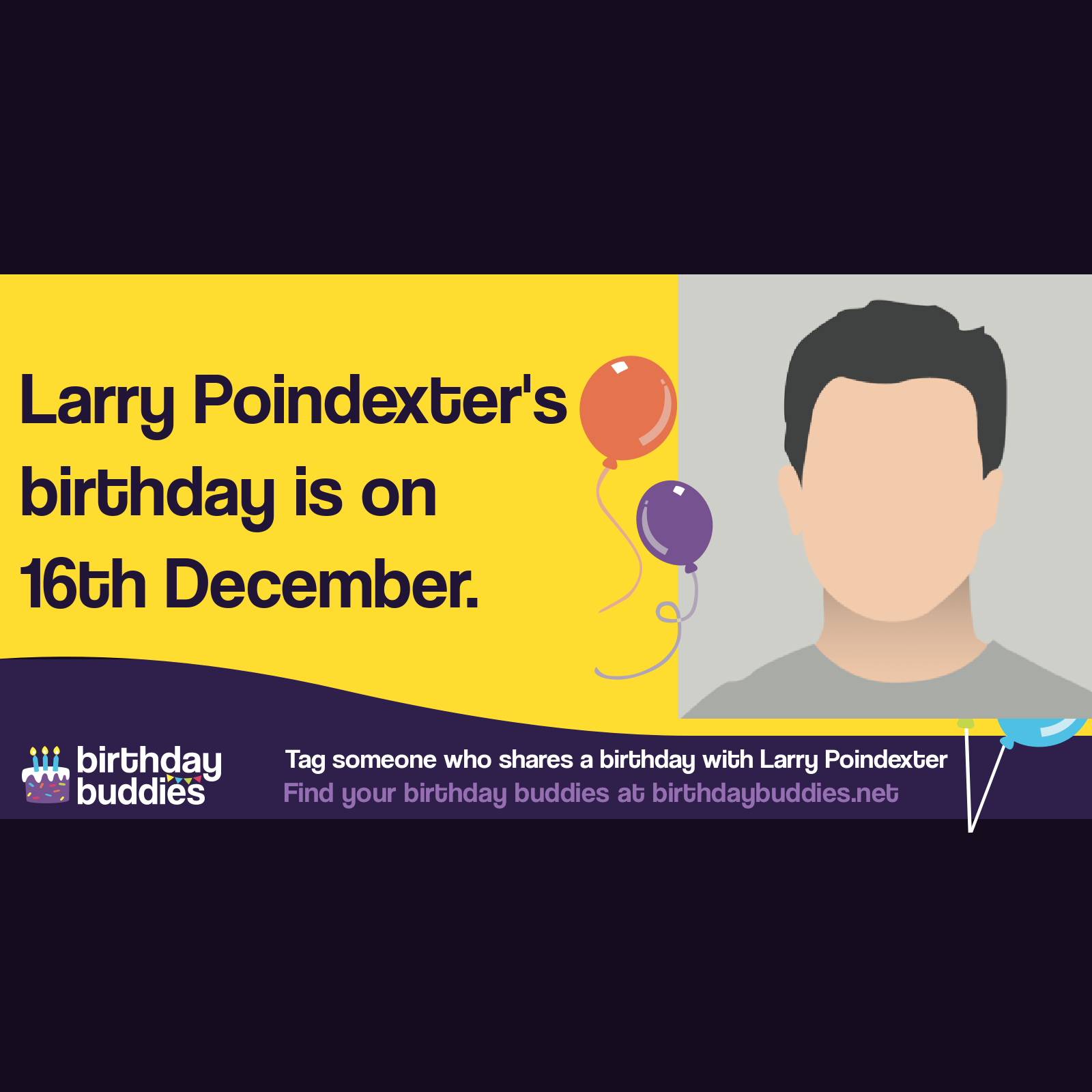 Larry Poindexter's birthday is 16th December 1959