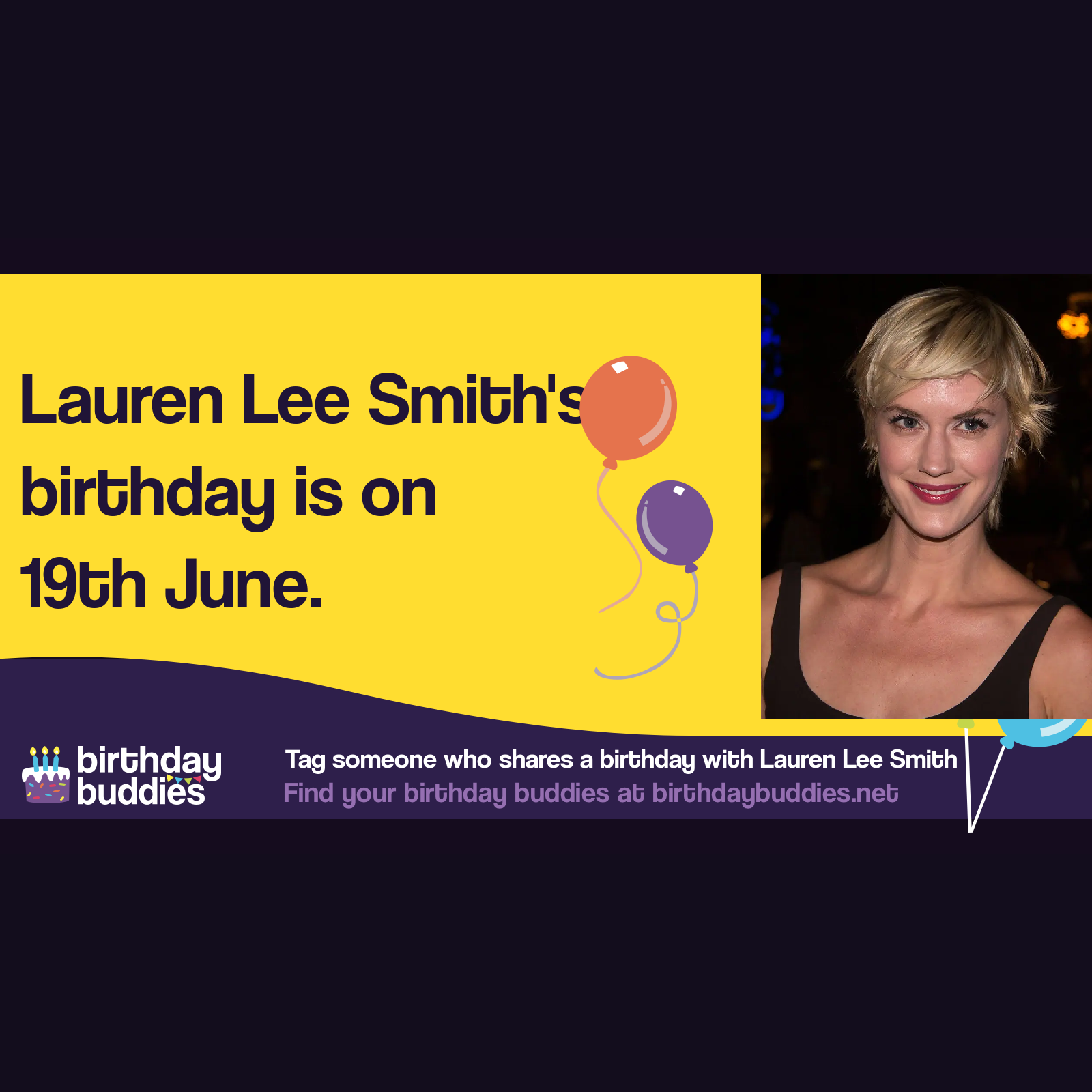 Lauren Lee Smith's birthday is 19th June 1980