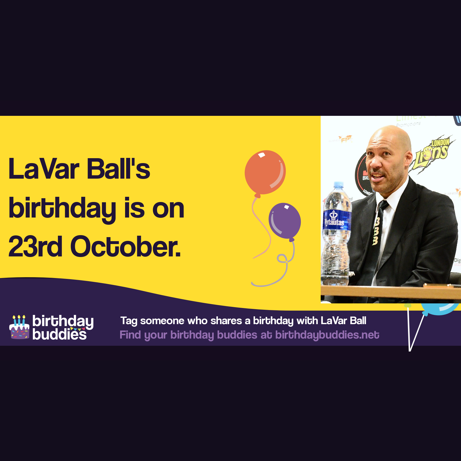 LaVar Ball's birthday is 23rd October 1968