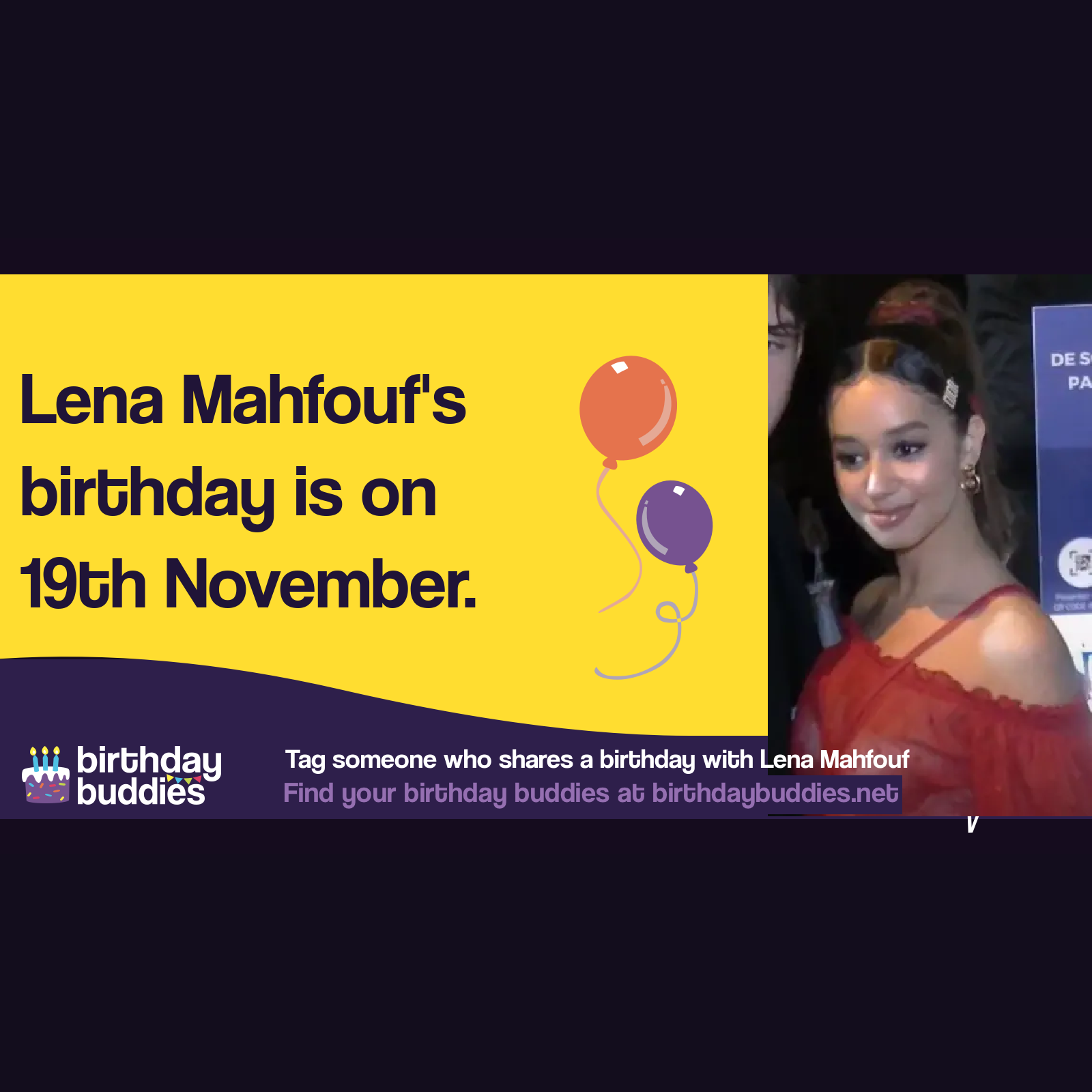 Lena Mahfouf's birthday is 19th November 1997